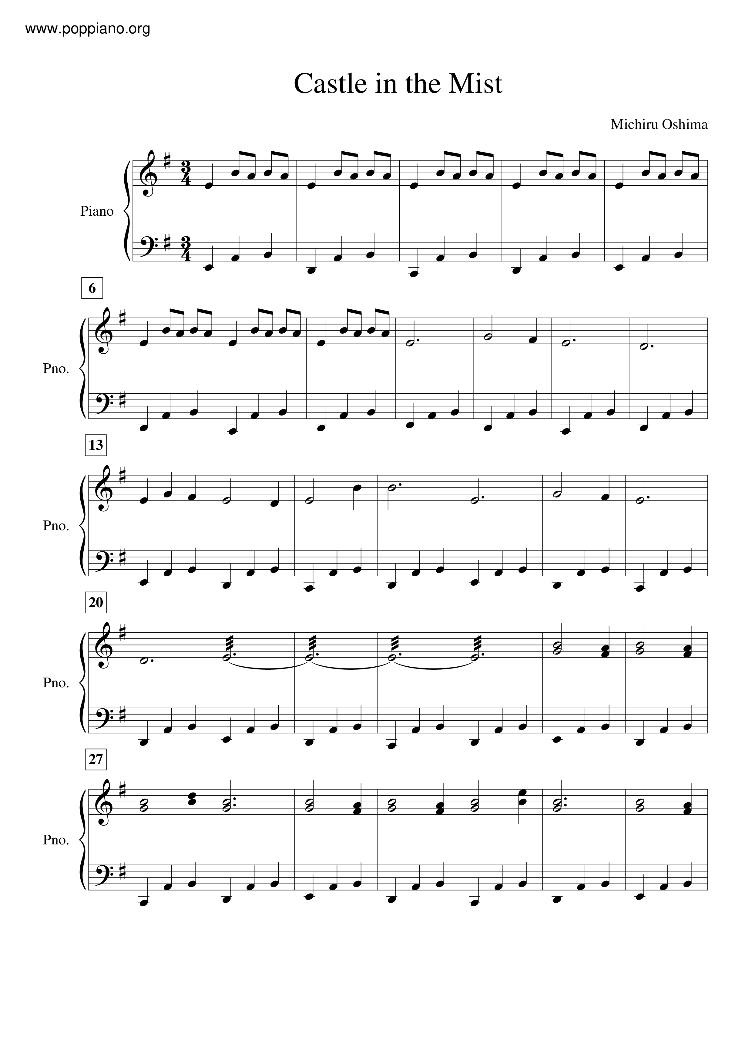 Ico-Castle In The Mist Sheet Music pdf, - Free Score Download ★