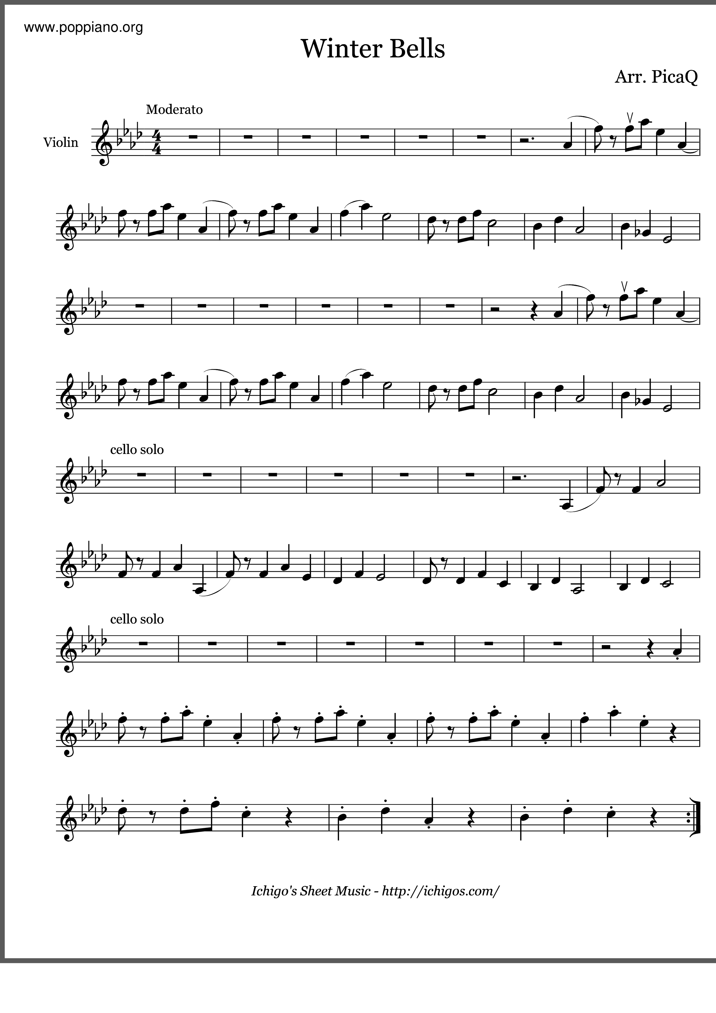 Orisinal-Winter Bells Sheet Music pdf, - Free Score Download ★