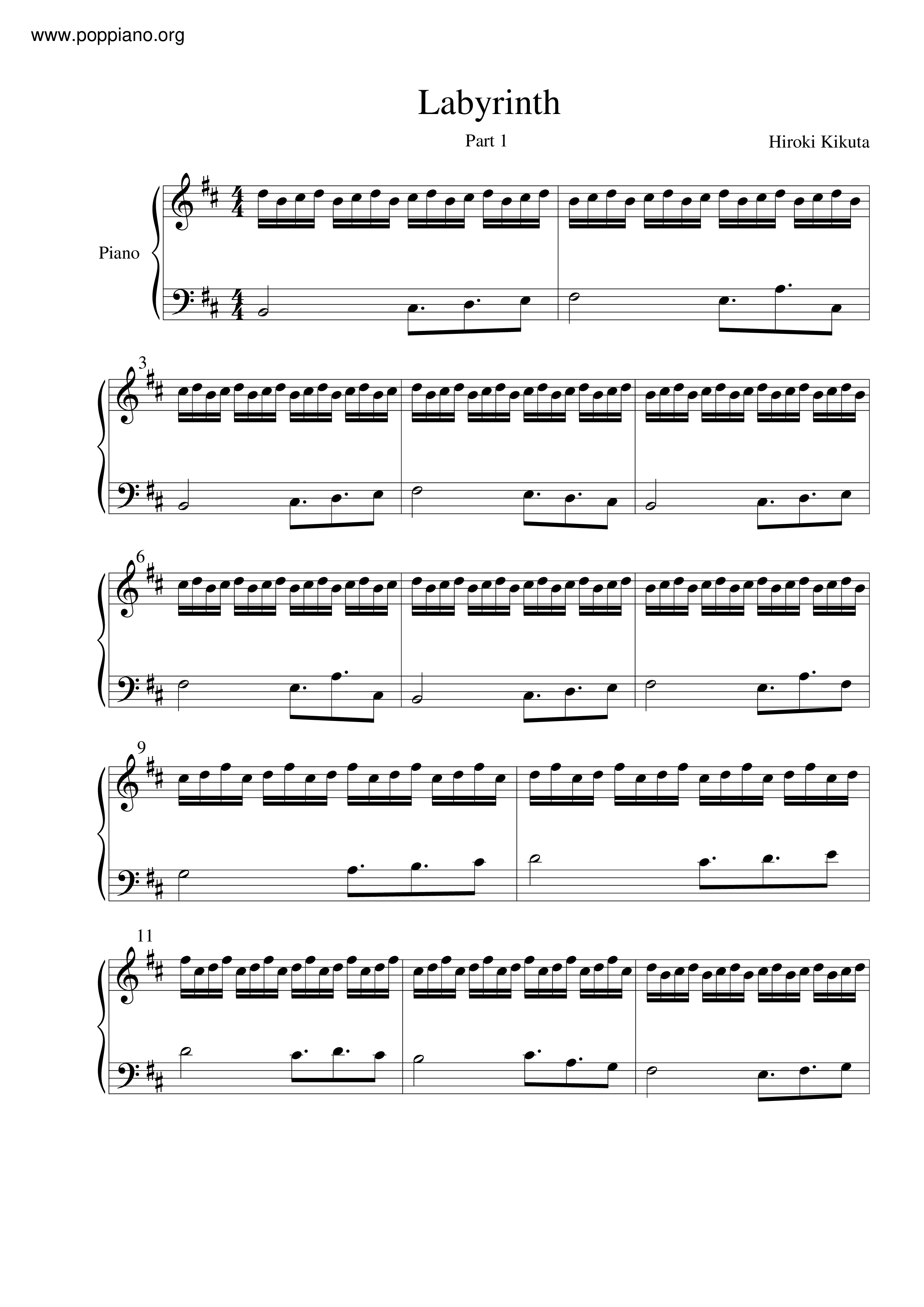 Soukaigi-Labyrinth Sheet Music pdf, - Free Score Download ★