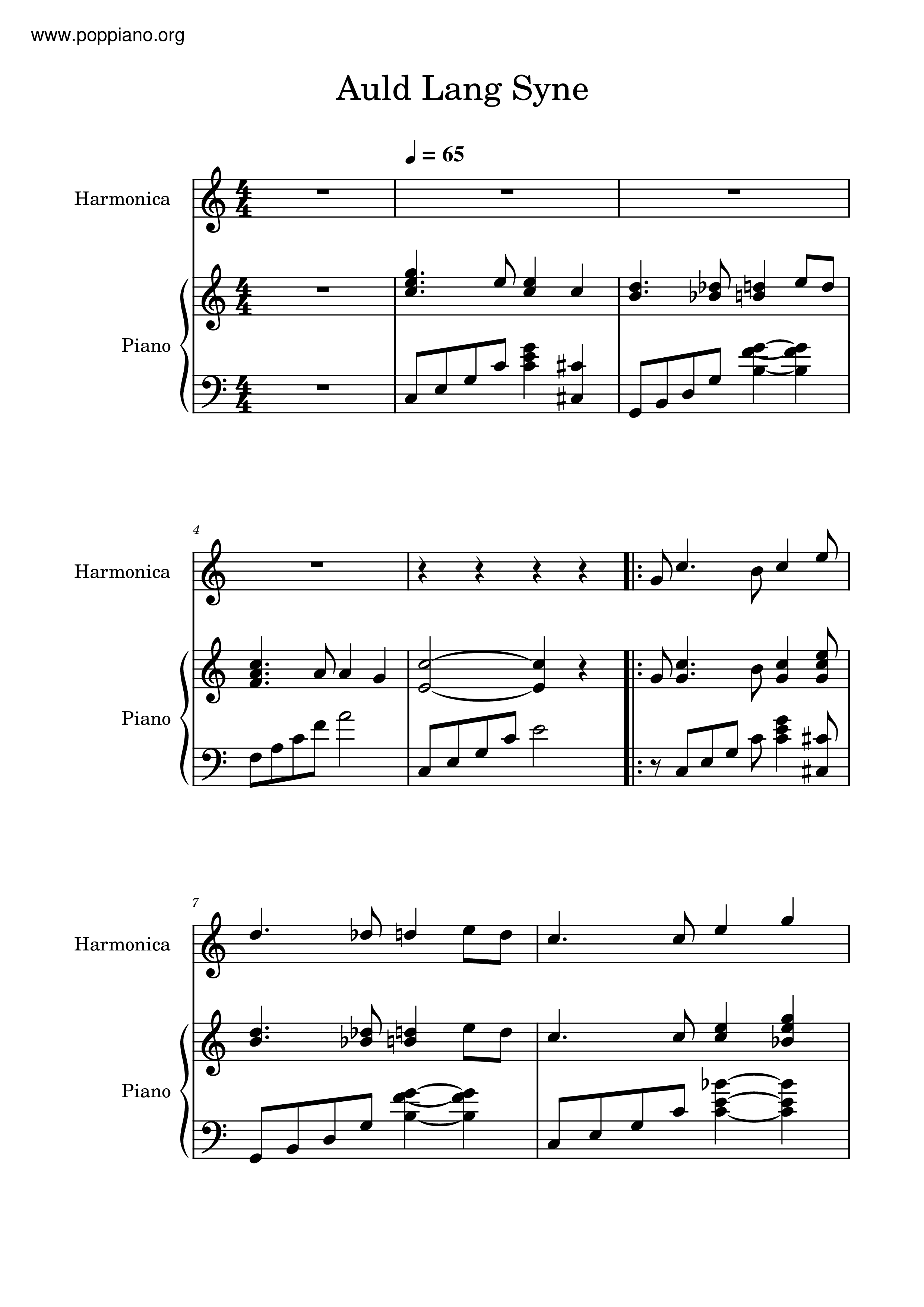 Scottish Folk Song-Auld Lang Syne Sheet Music pdf, - Free Score Download ★