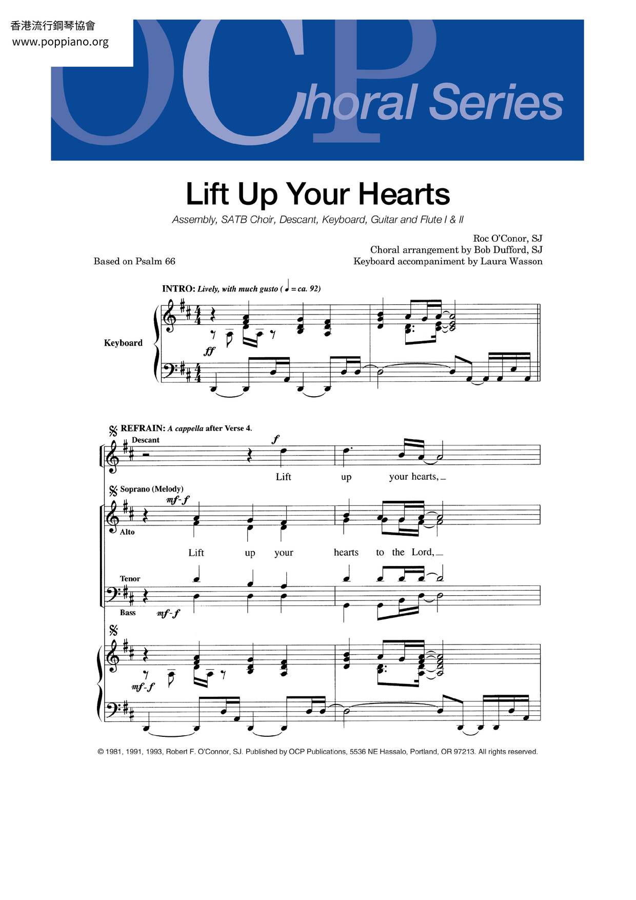 Hymn Lift Up Your Hearts Sheet Music Pdf Free Score Download ★