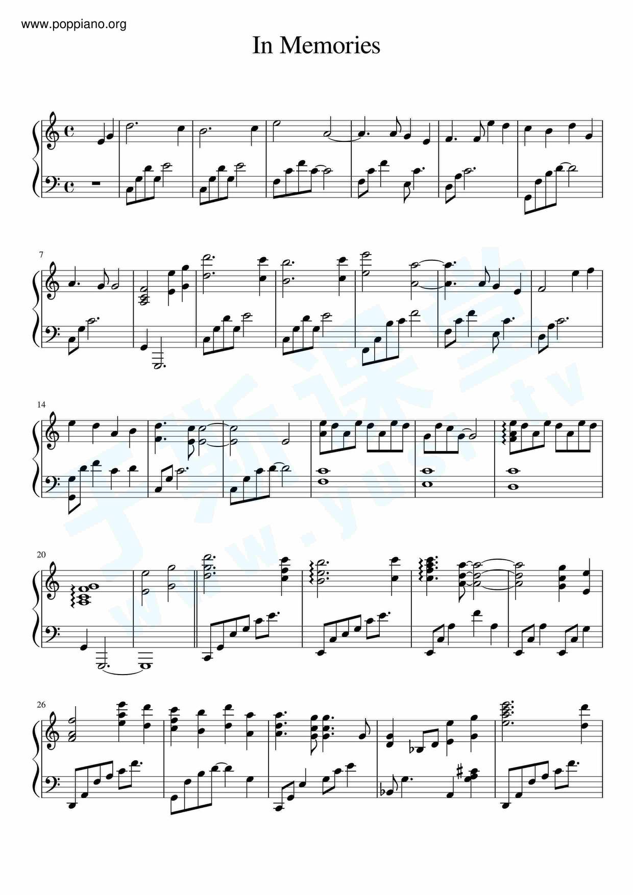 Oh Jun Seong-Master's Sun - In Memories Sheet Music pdf, - Free Score ...