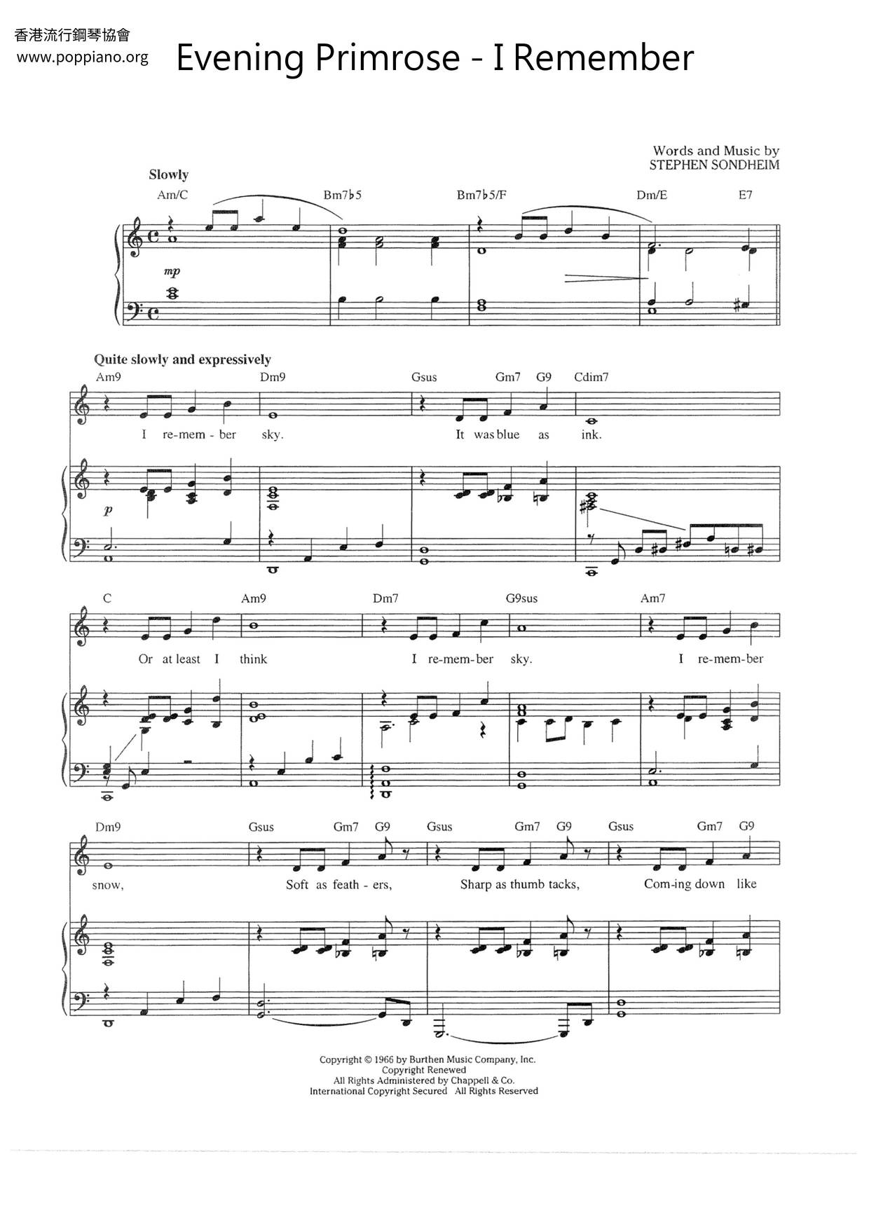 Crisis Core: Final Fantasy VII-Evening Primrose - I Remember Sheet ...