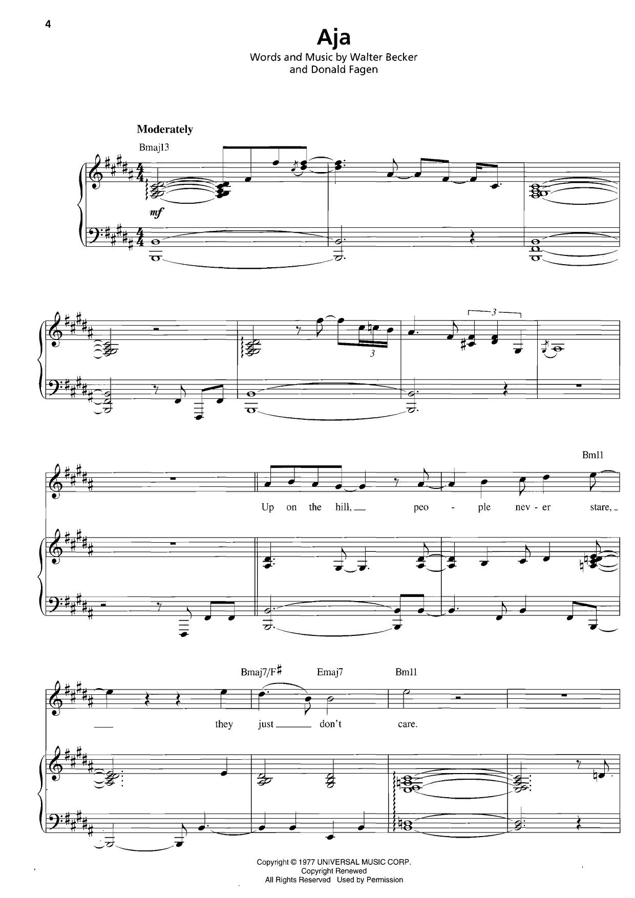 Steely Dan-Aja Sheet Music pdf, - Free Score Download ★