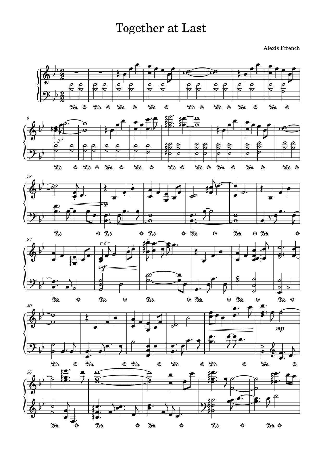 Alexis Ffrench-Together At Last Sheet Music pdf, - Free Score Download ★