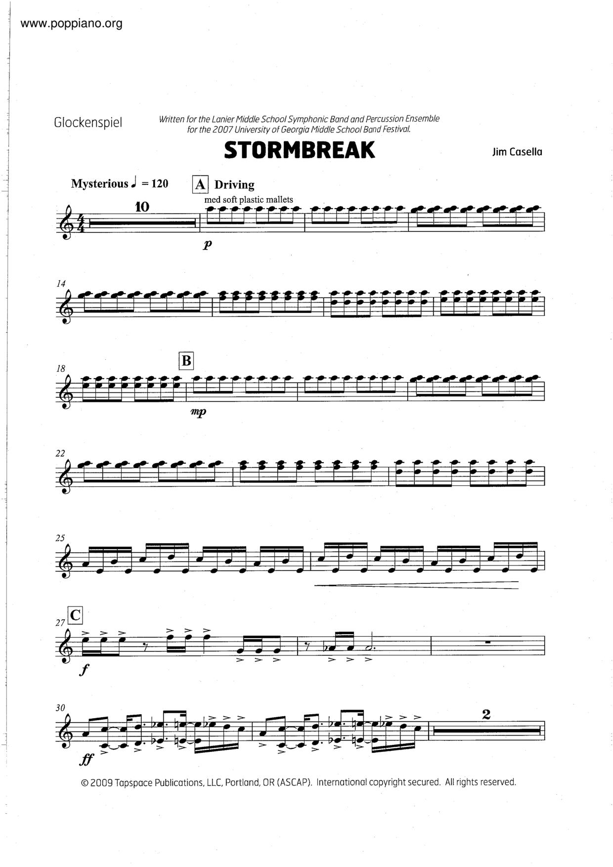 Jim Casella-Stormbreak Sheet Music pdf, - Free Score Download ★