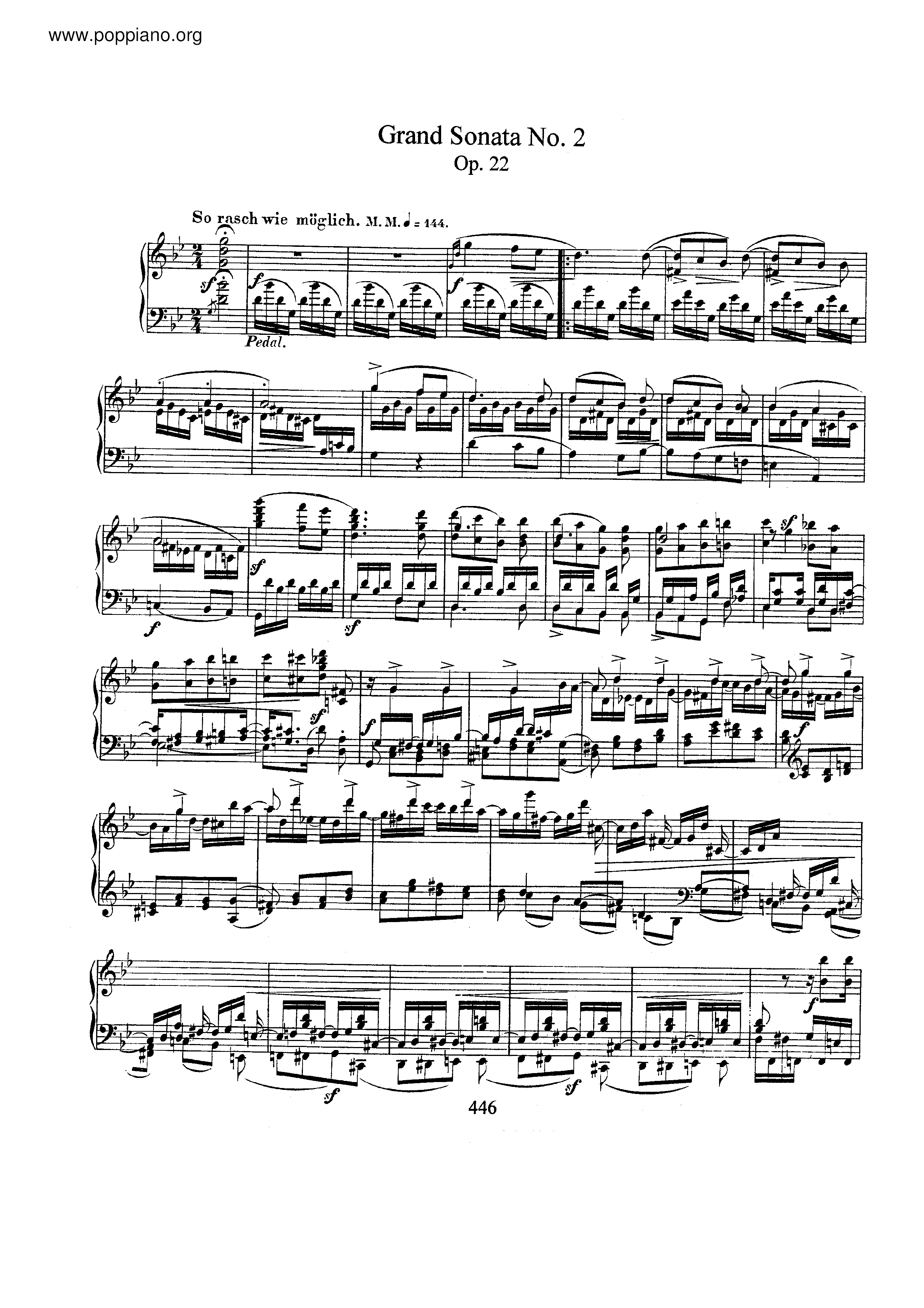 Robert Schumann-Grand Sonata No.2, Op.22 Sheet Music pdf, - Free Score ...