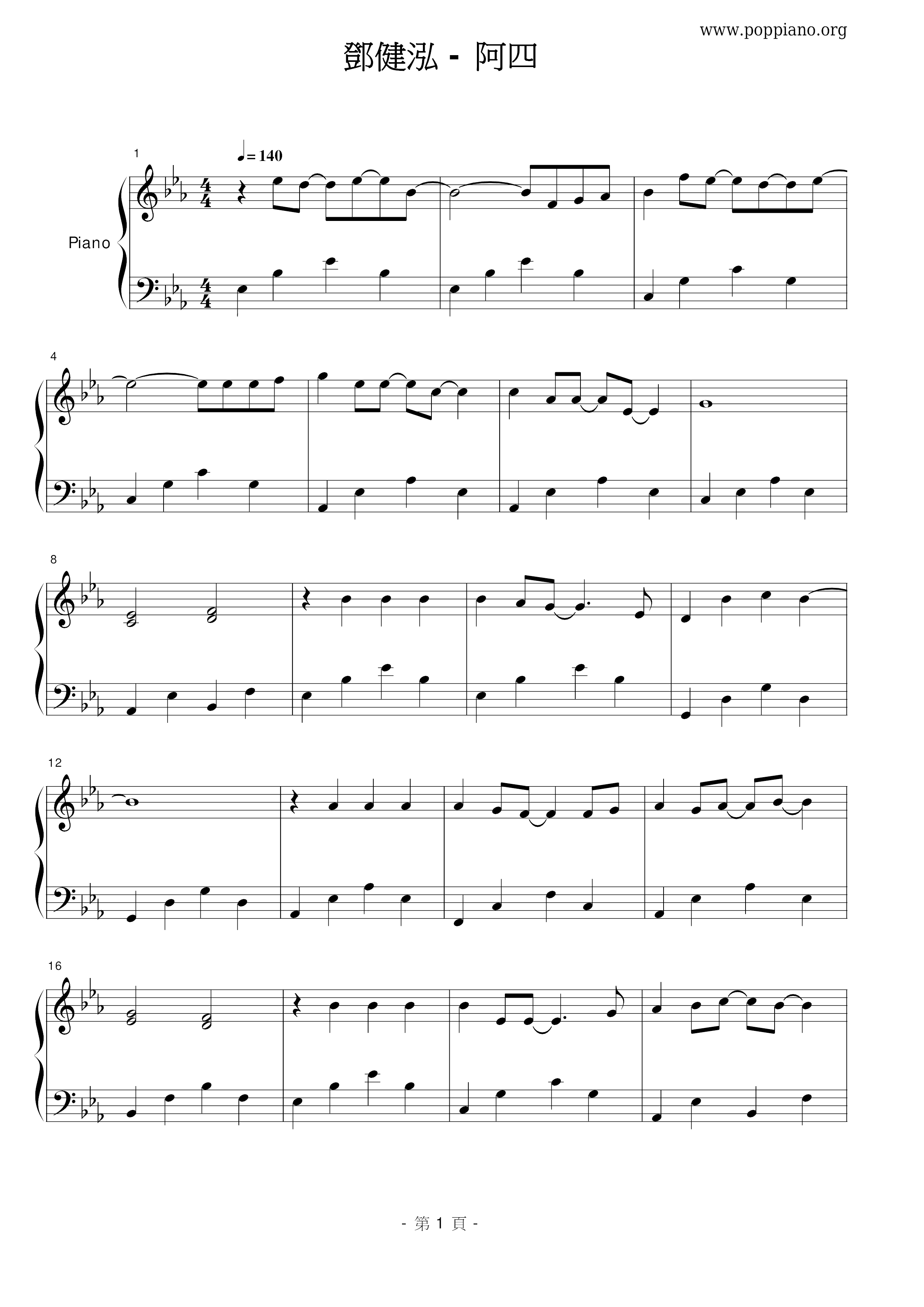 Patrick Tang-Guy Number Four Sheet Music pdf, - Free Score Download ★