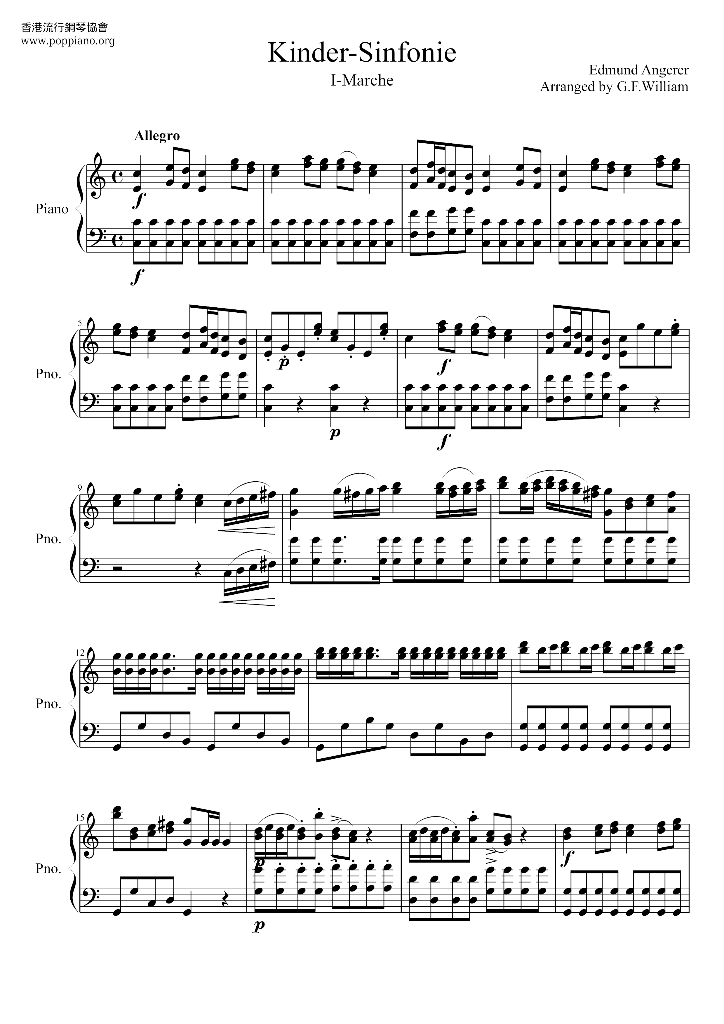 Mozart-Toy Symphony Sheet Music pdf, - Free Score Download ★