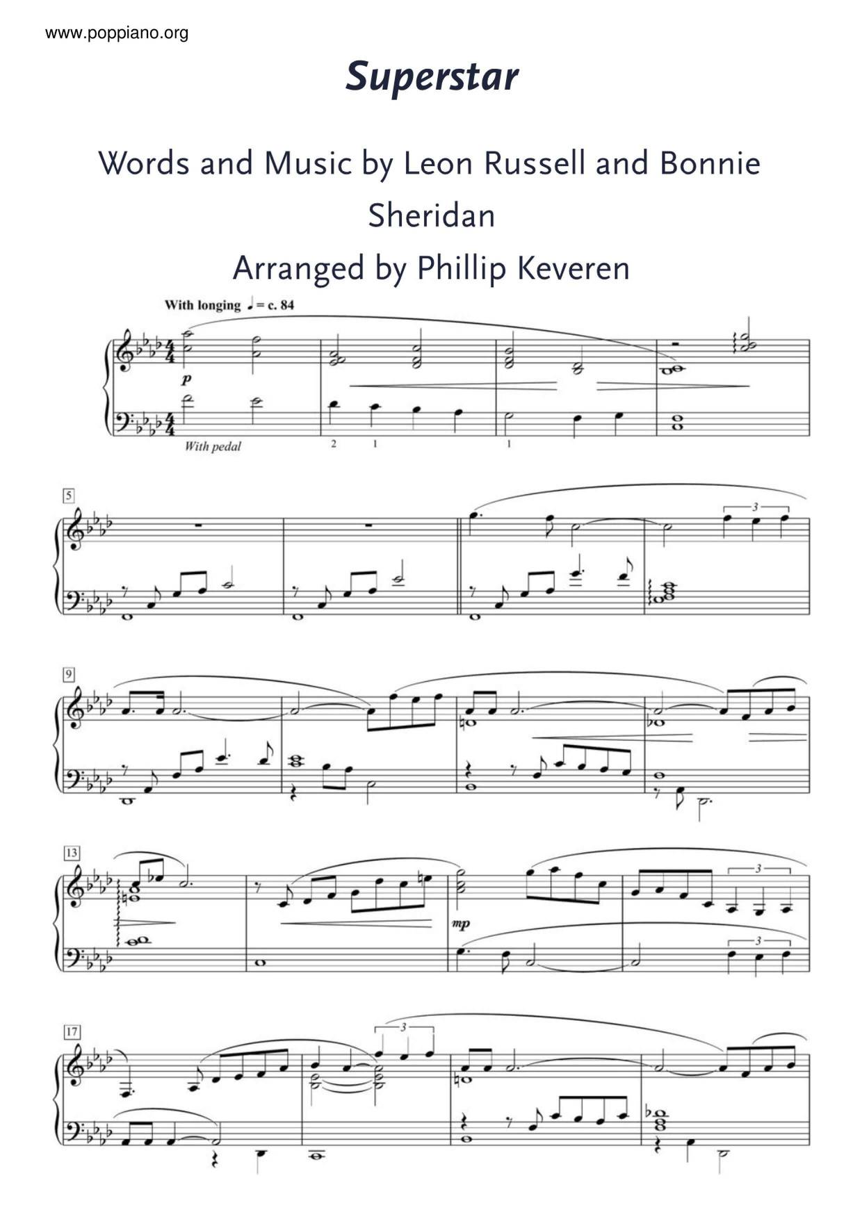 Superstar- PDF琴譜免費下載 - 香港流行鋼琴協會 ★