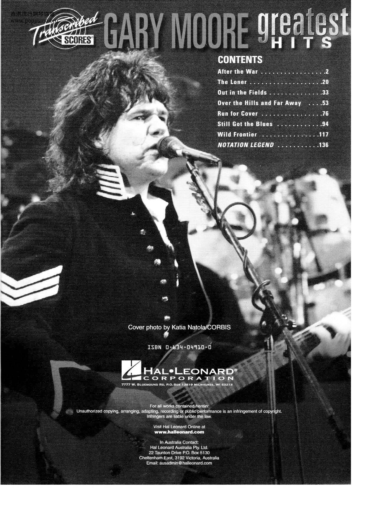 Gary Moore-Gary Moore Full Band Score 138 Pages Sheet Music pdf, - Free ...