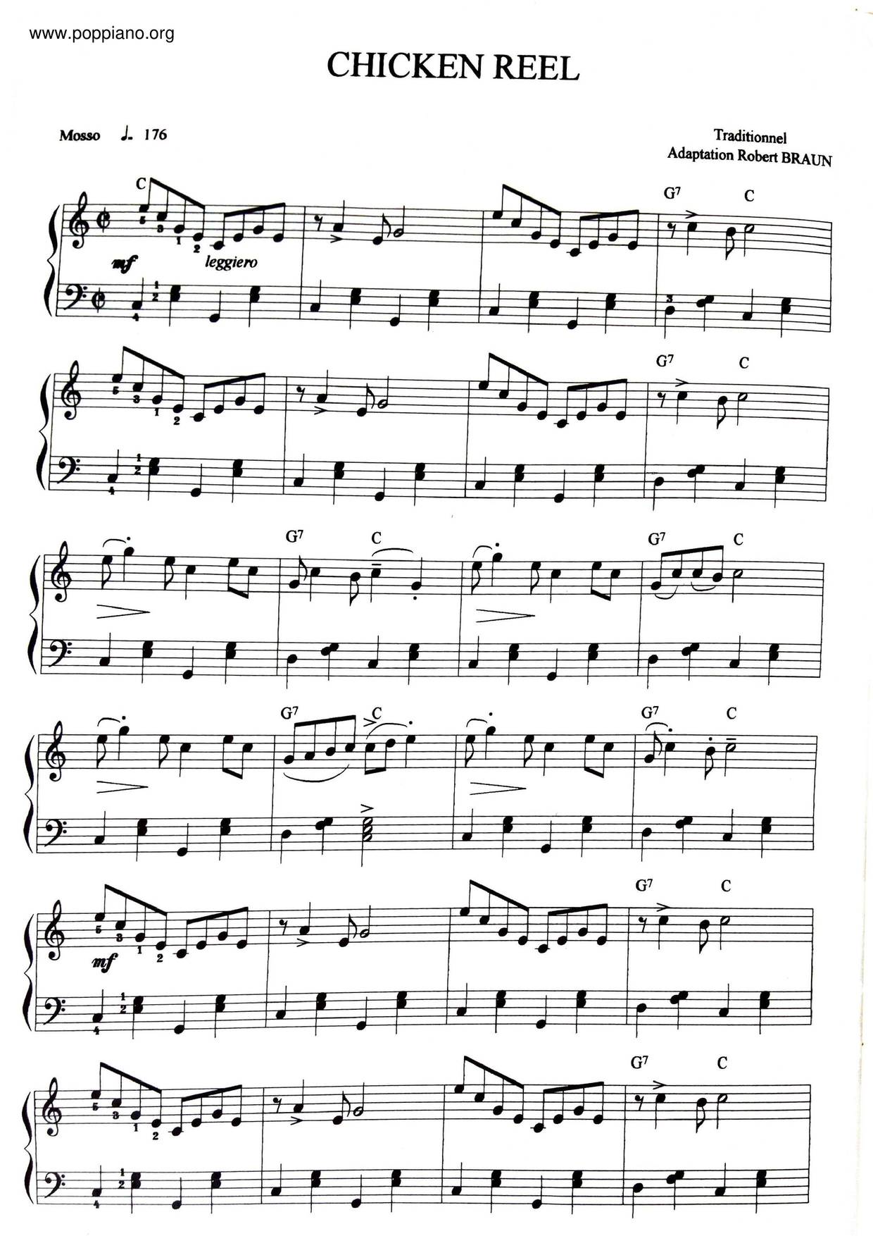 Joseph Michael Daly-Chicken Reel Sheet Music pdf, - Free Score Download ★
