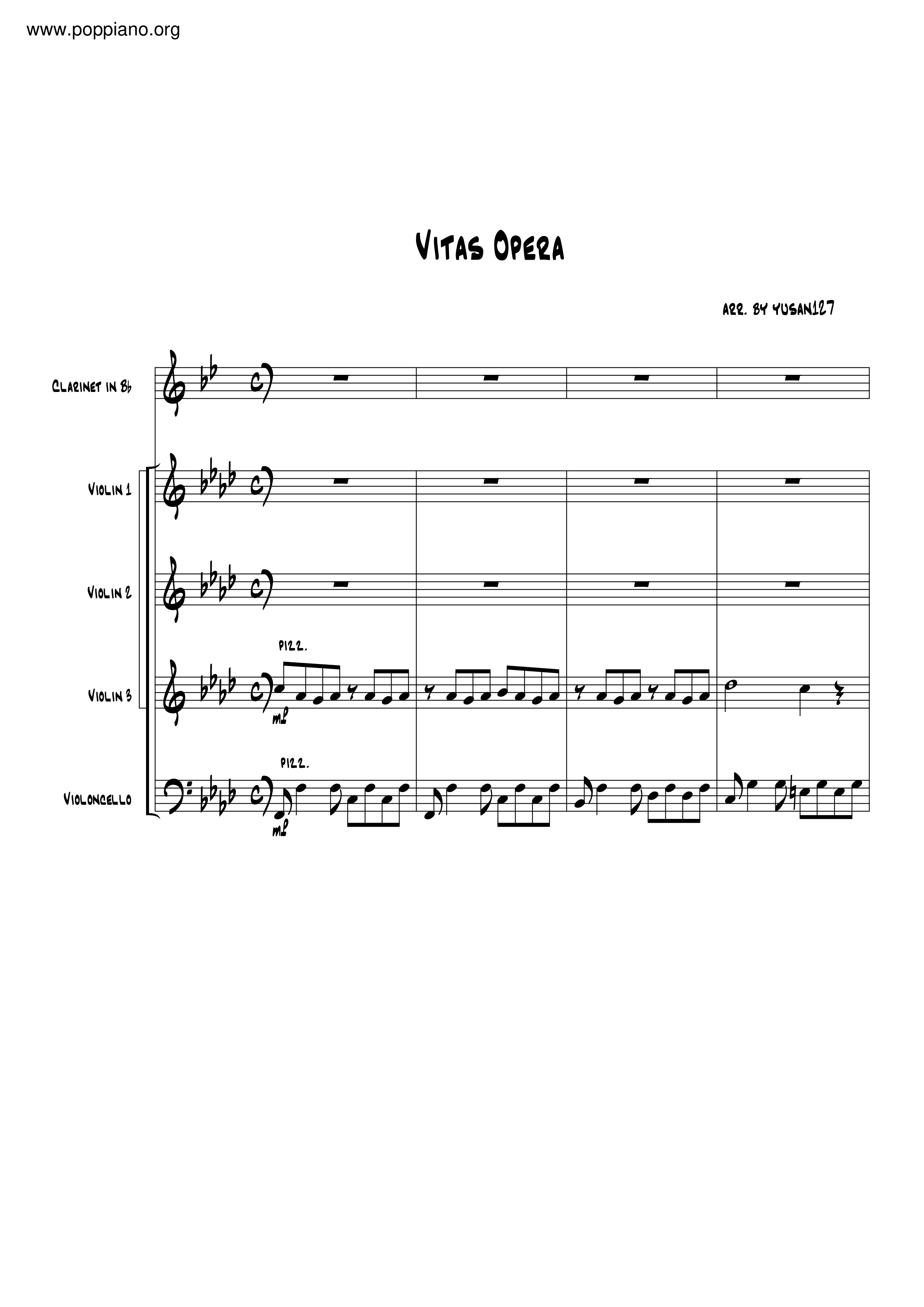 Vitas-Opera Sheet Music pdf, - Free Score Download ★