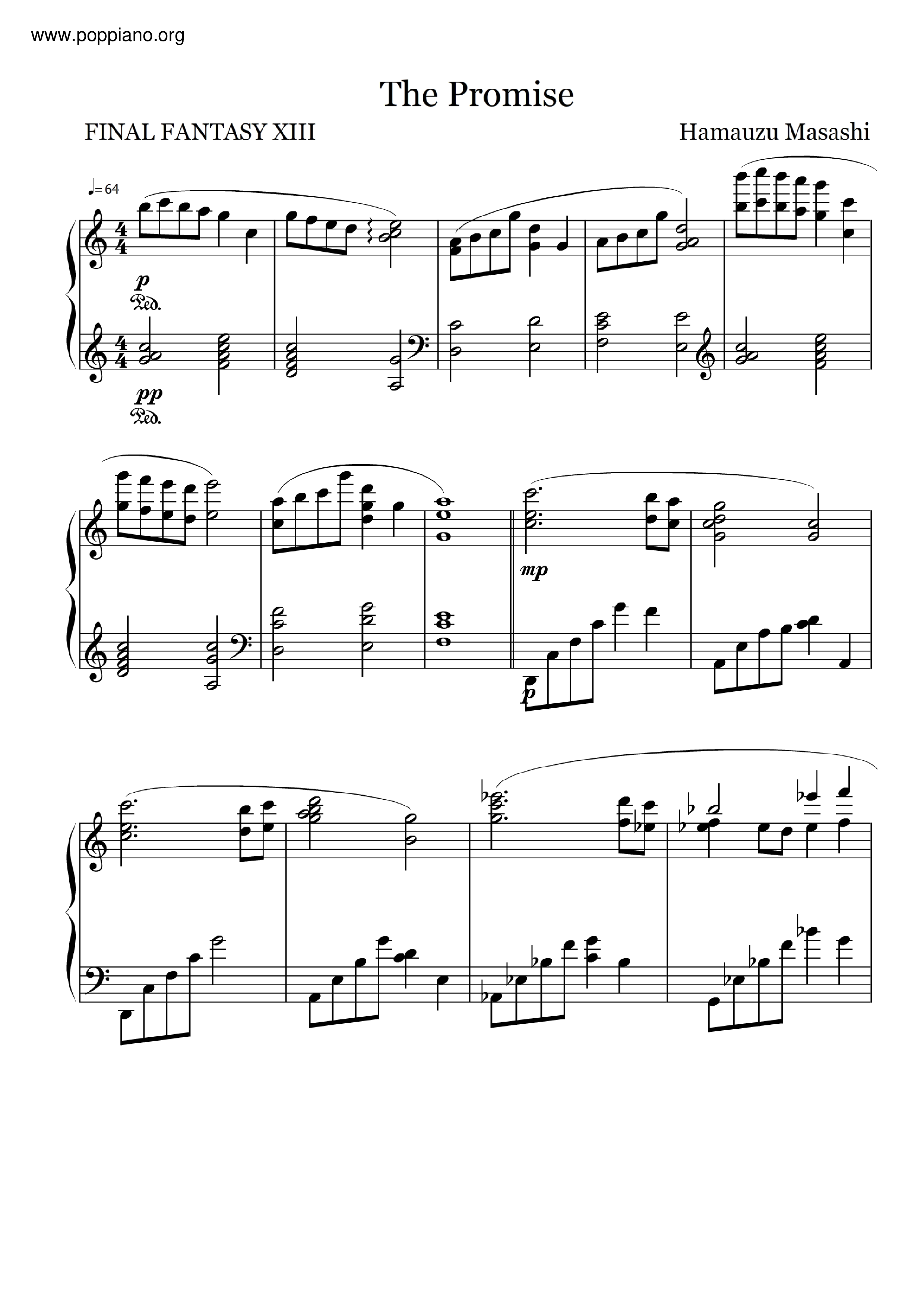 The Promise- PDF琴譜免費下載 | 香港流行鋼琴協會 ★