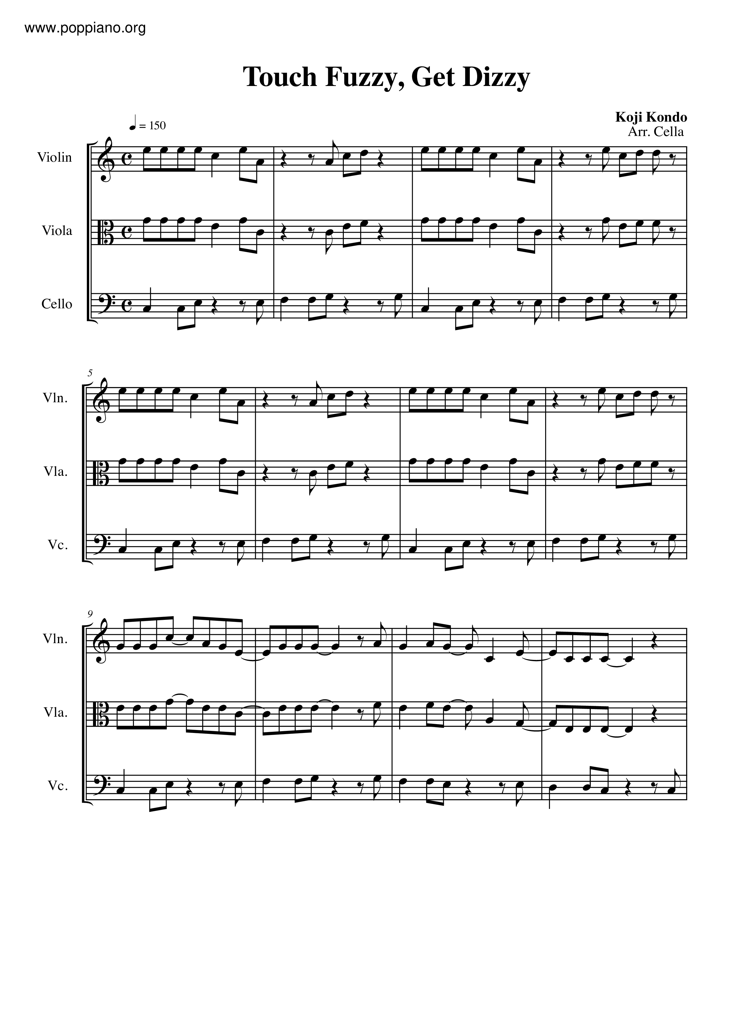 Yoshi's Ilsand-Touch Fuzzy, Get Dizzy Sheet Music pdf, - Free Score ...