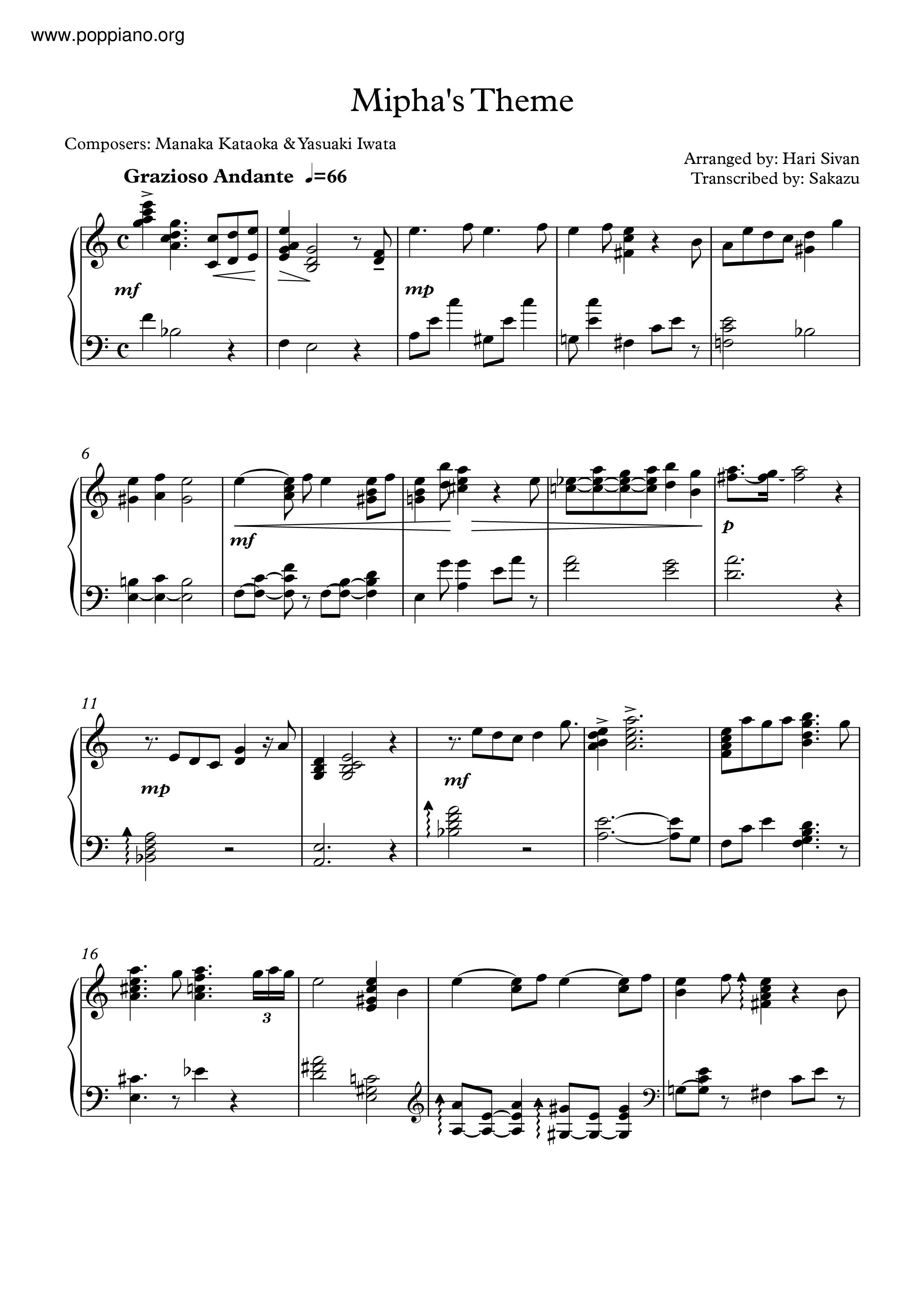 Zelda - Breath Of The Wild-Mipha's Theme Sheet Music pdf, - Free Score ...