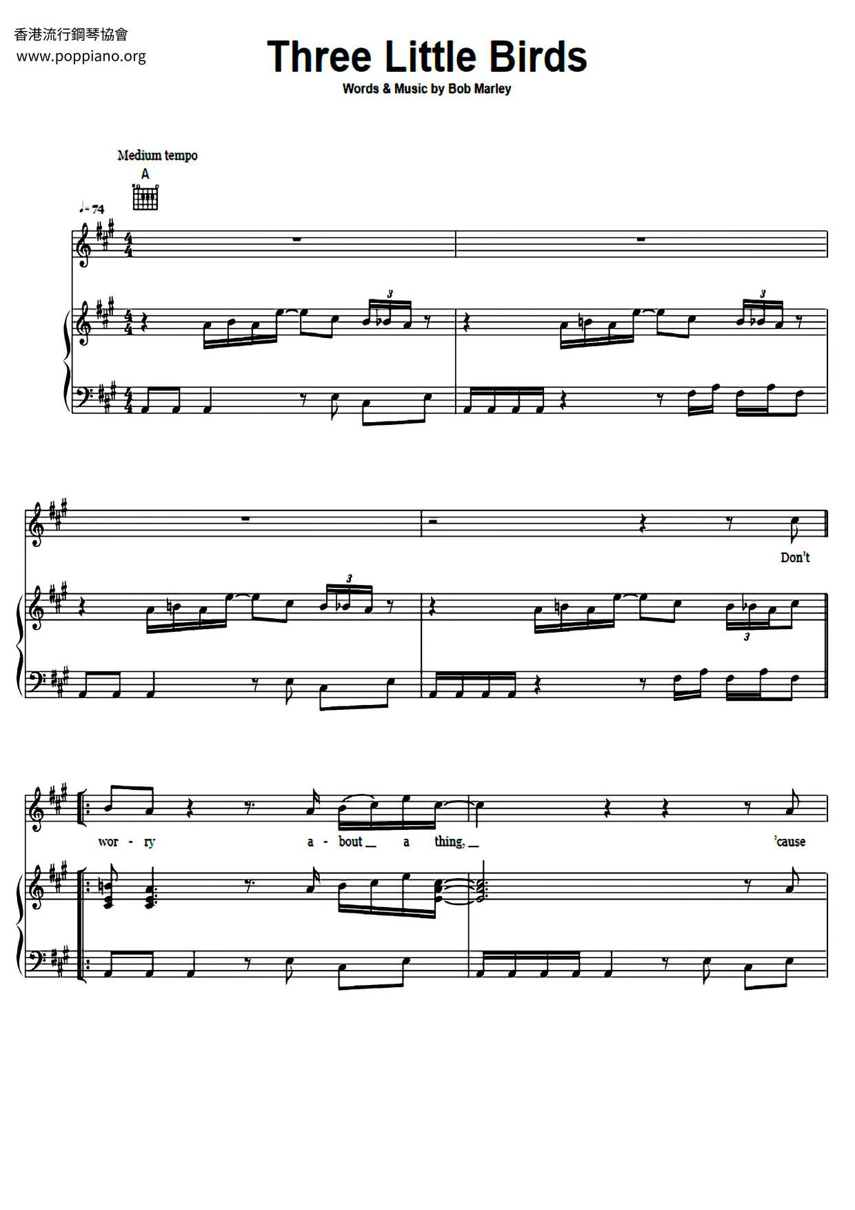 Bob Marley Three Little Birds