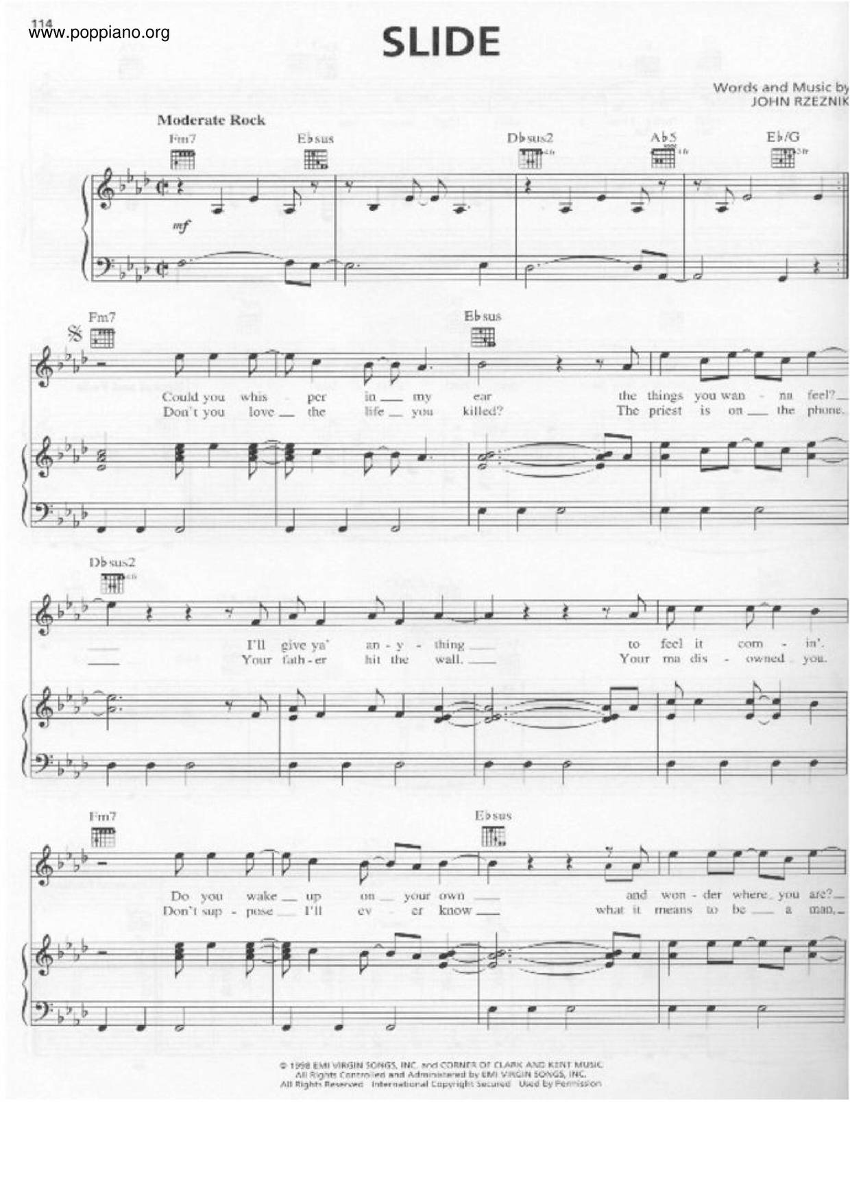 slideAll Versions - Sheet Music / Piano Score Free PDF Download - HK ...