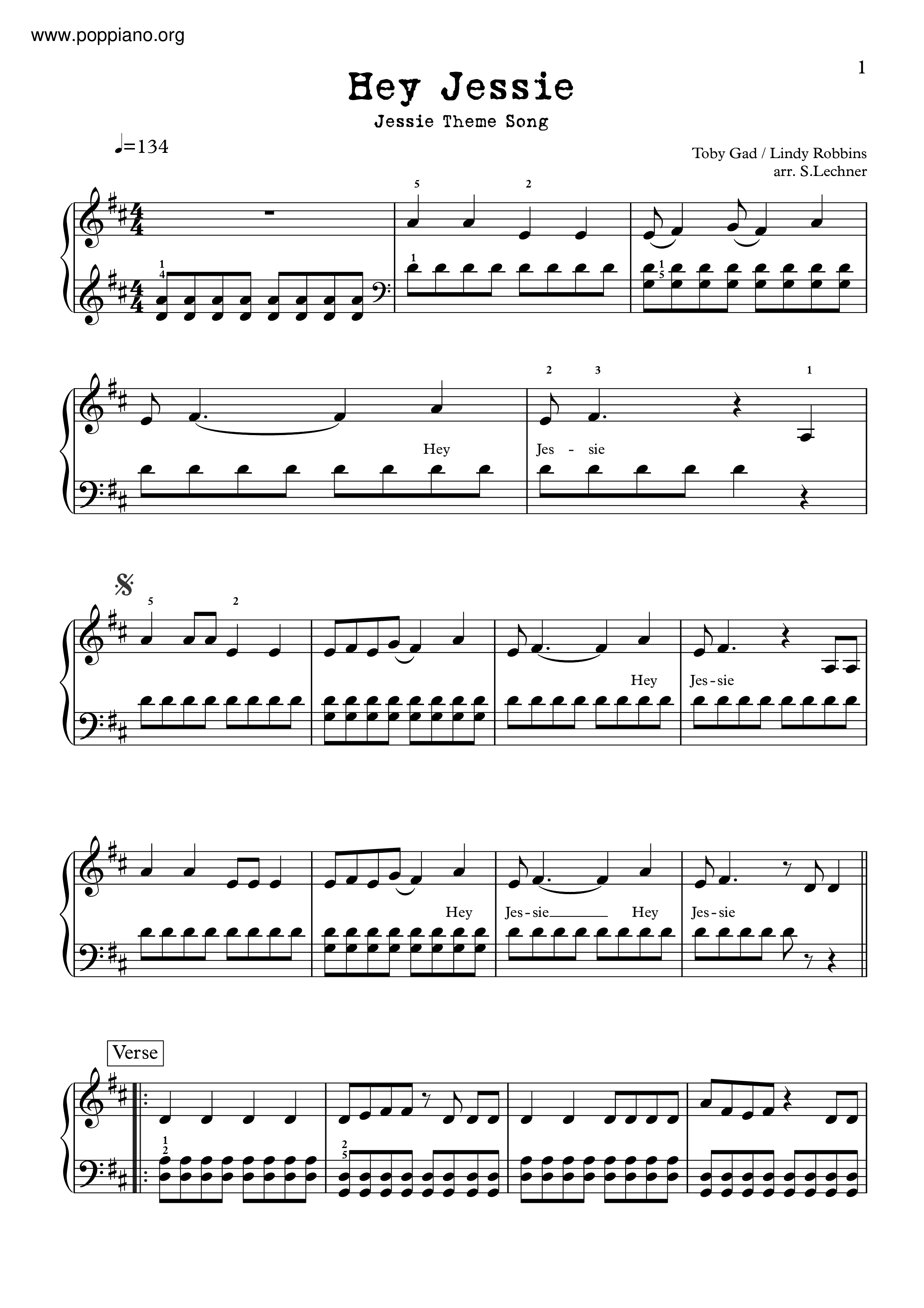 Debby Ryan-Hey Jessie Sheet Music pdf, - Free Score Download ★