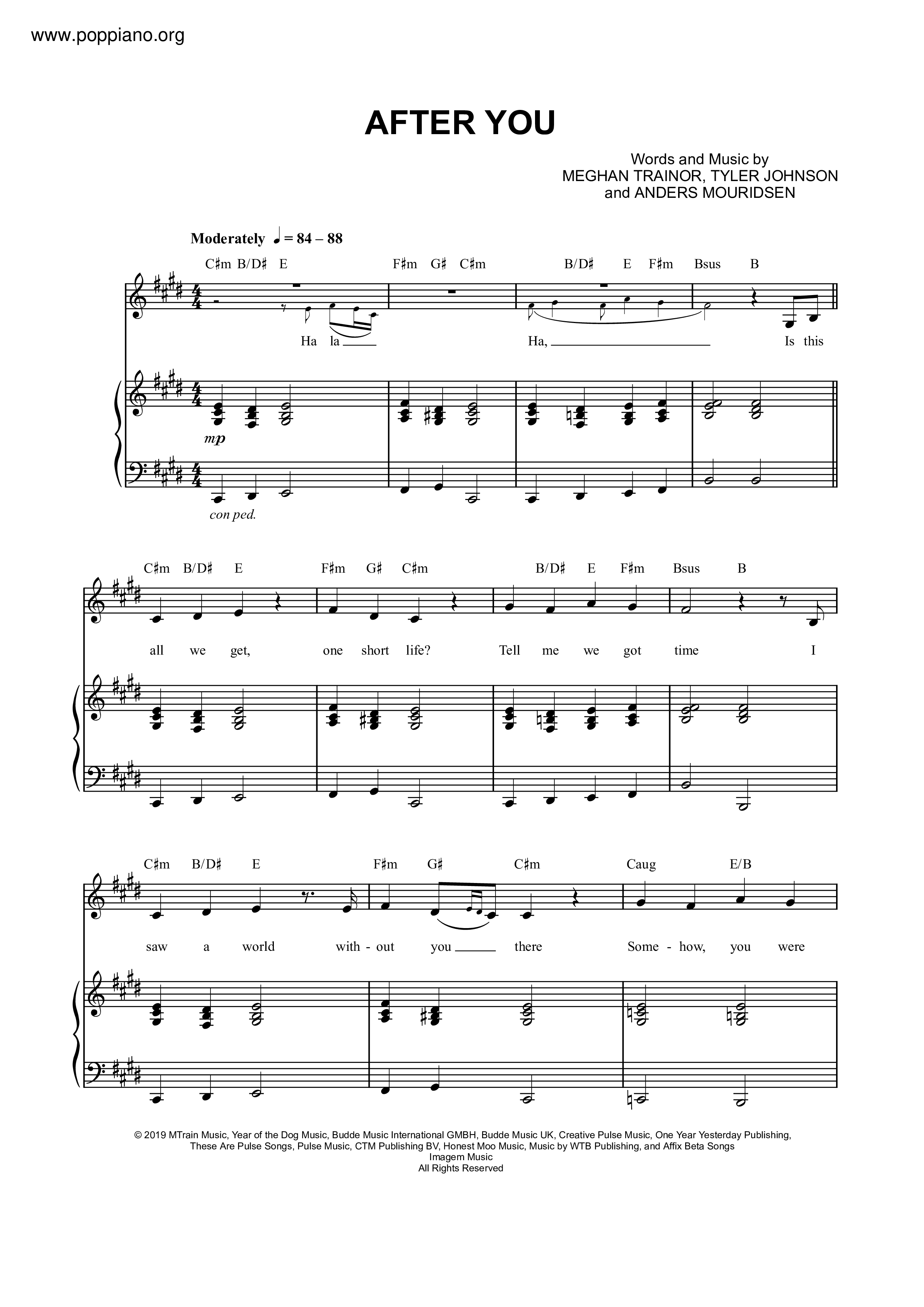 Meghan Trainor After You Sheet Music Pdf Free Score Download meghan-trainor-after-you-sheet-music-pdf-free-score-download