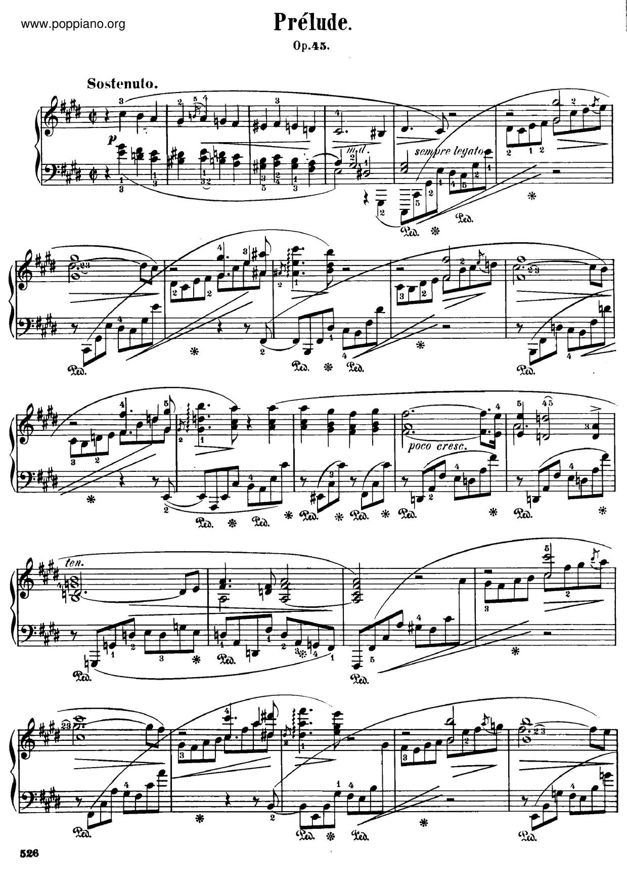 Chopin-Prelude In C-Sharp Minor, Op. 45 Sheet Music pdf, - Free Score ...