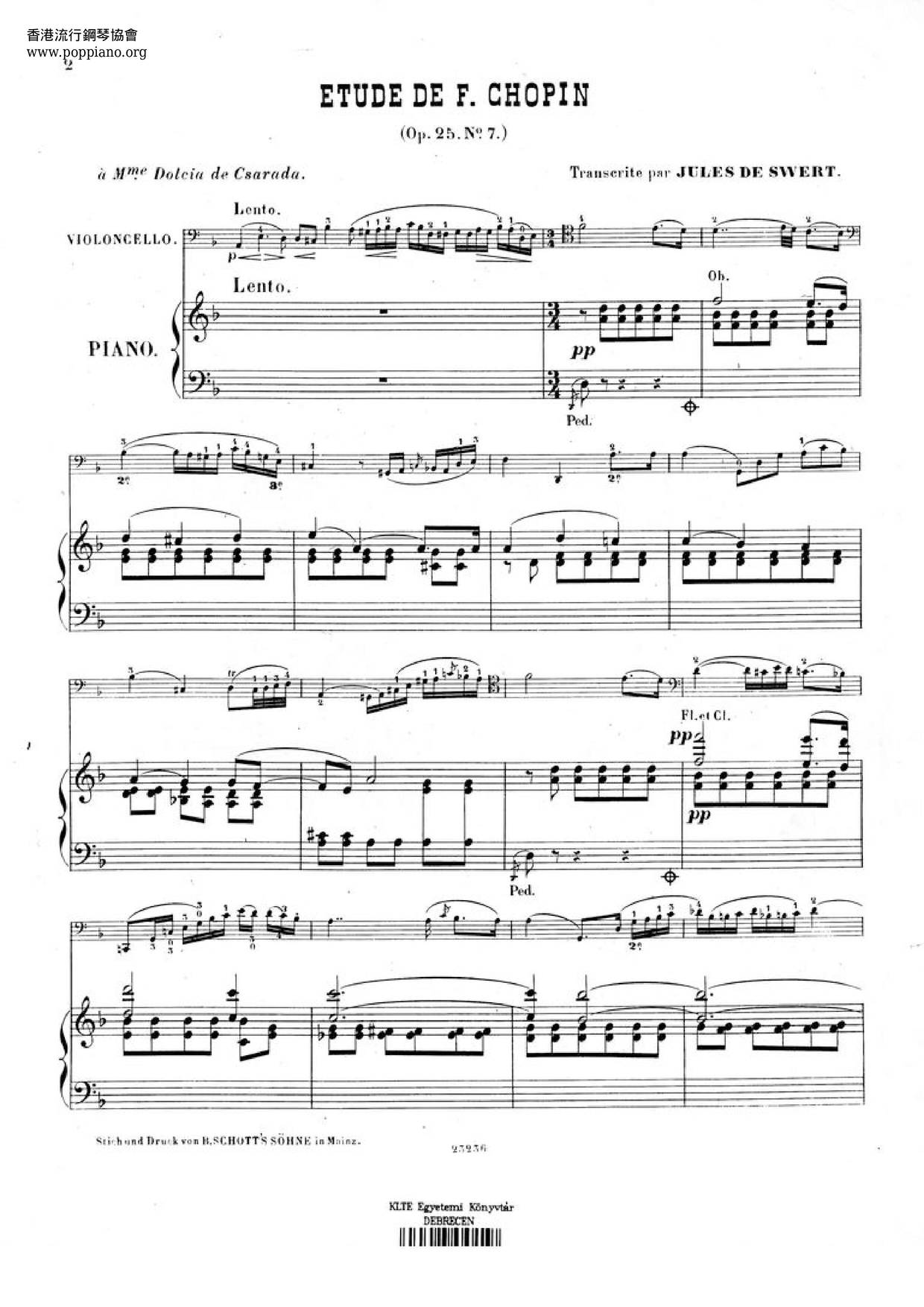 Chopin-Etudes, Op. 25 Sheet Music pdf, - Free Score Download ★