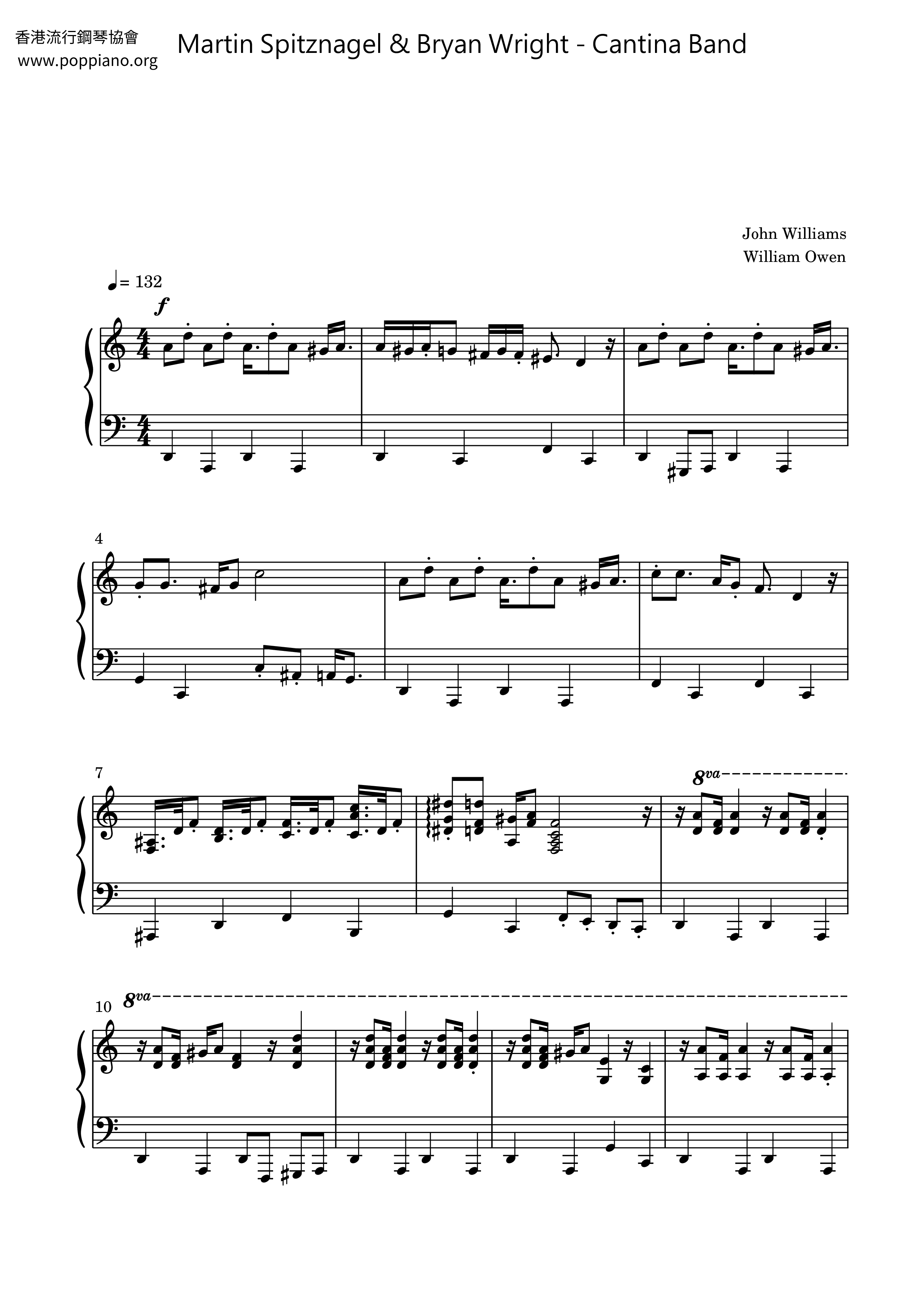 Star Wars Cantina Band Pdf琴譜免費下載 香港流行鋼琴協會 ★