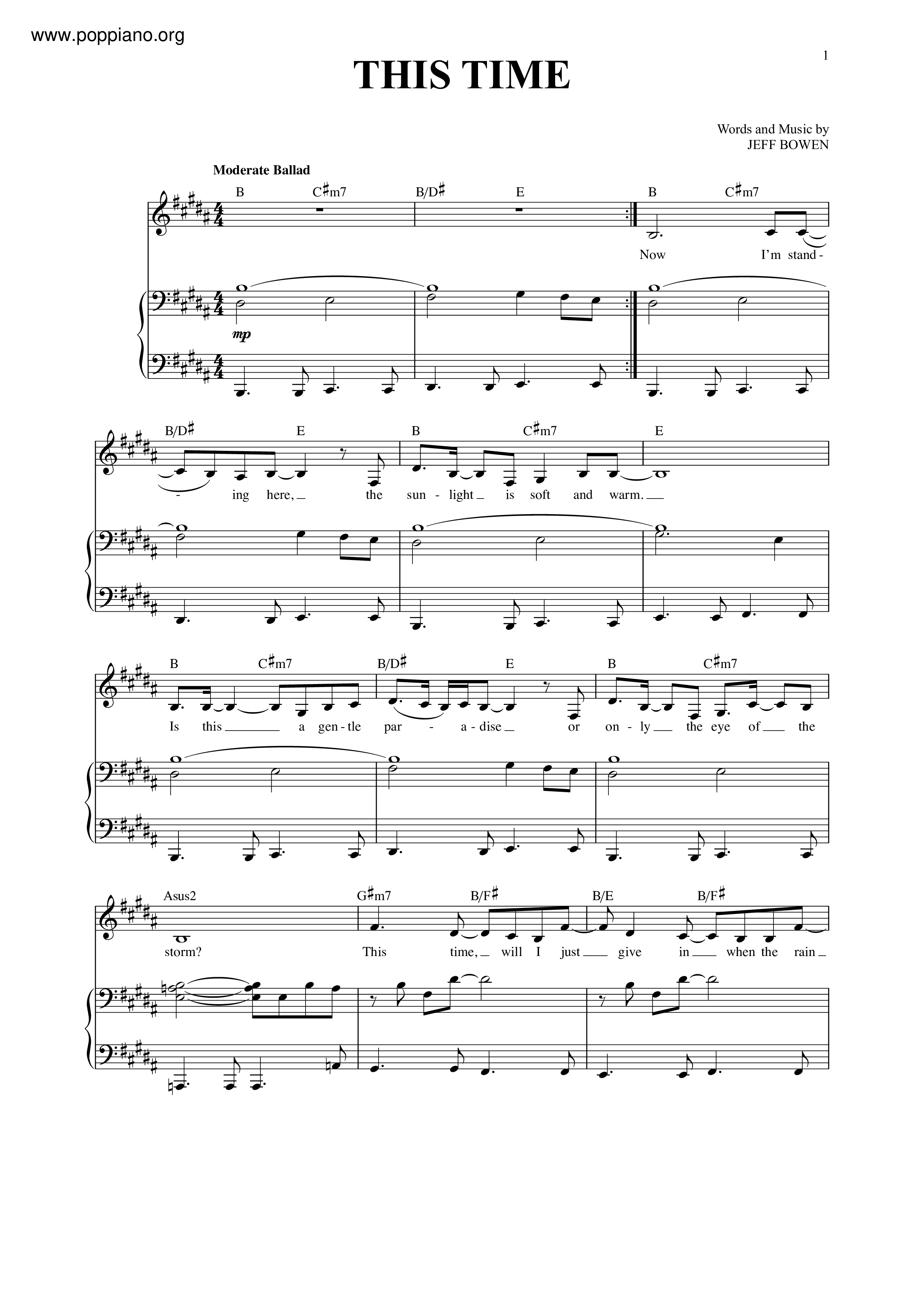 this time- PDF琴譜免費下載 | 香港流行鋼琴協會 ★