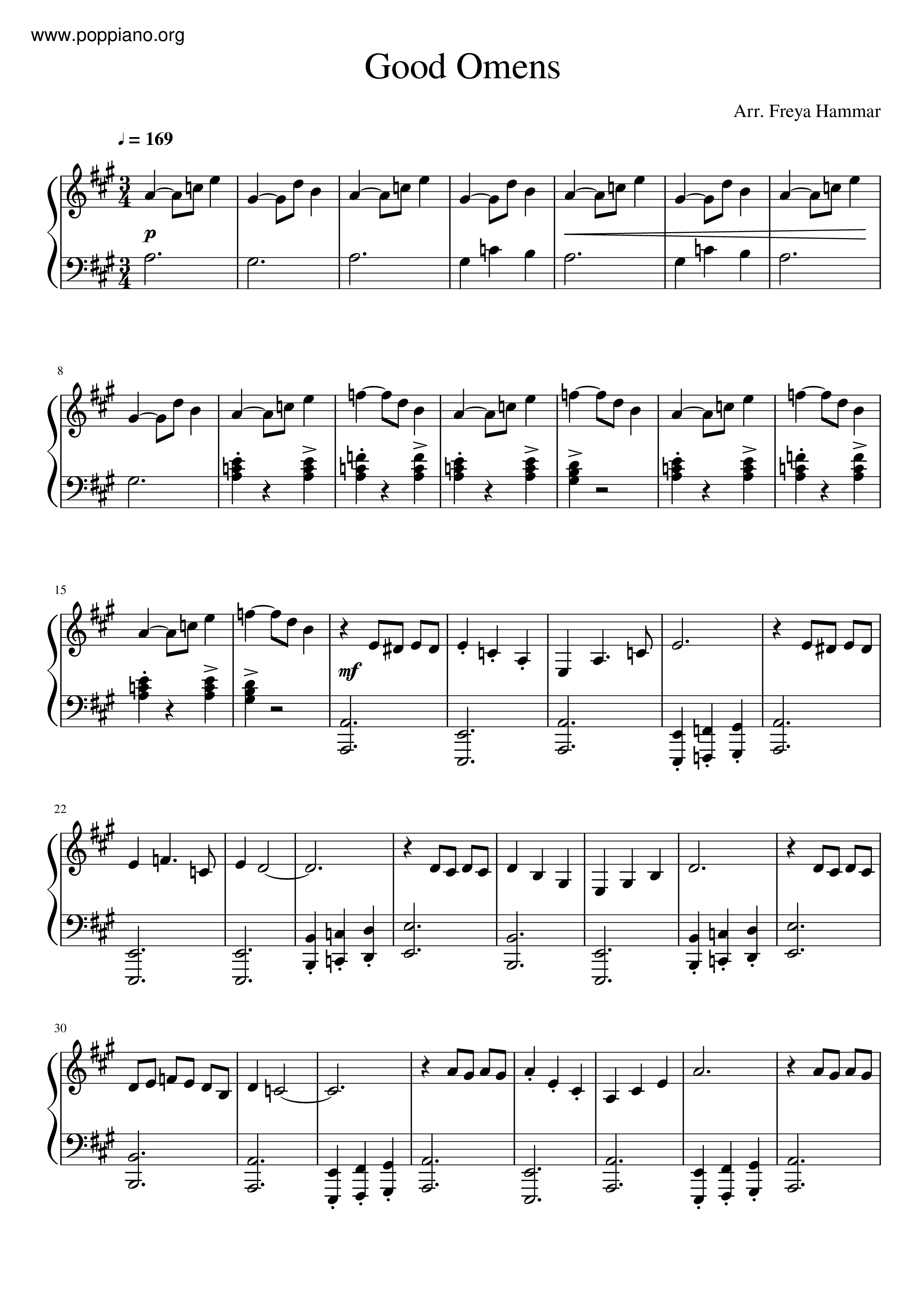 David Arnold-Good Omens Sheet Music pdf, - Free Score Download ★