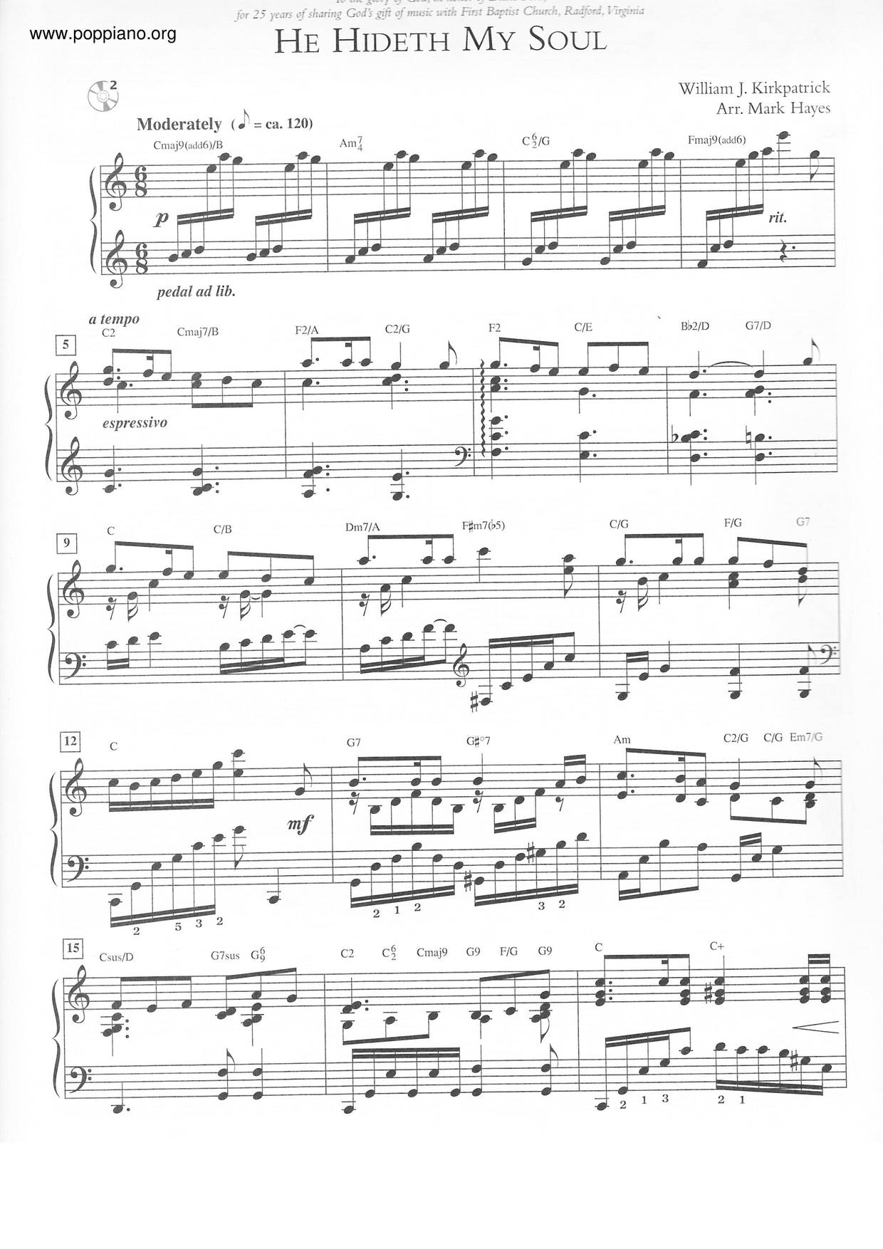 Hymn-He Hideth My Soul Sheet Music pdf, - Free Score Download ★