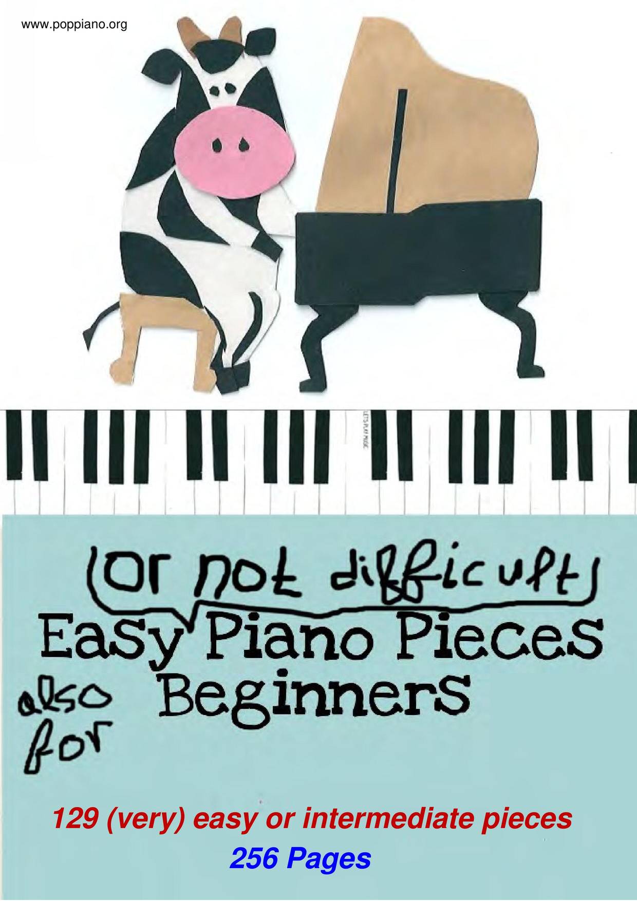 Book-Easy Piano Pieces For Beginners 256 Pages Sheet Music pdf, - Free ...