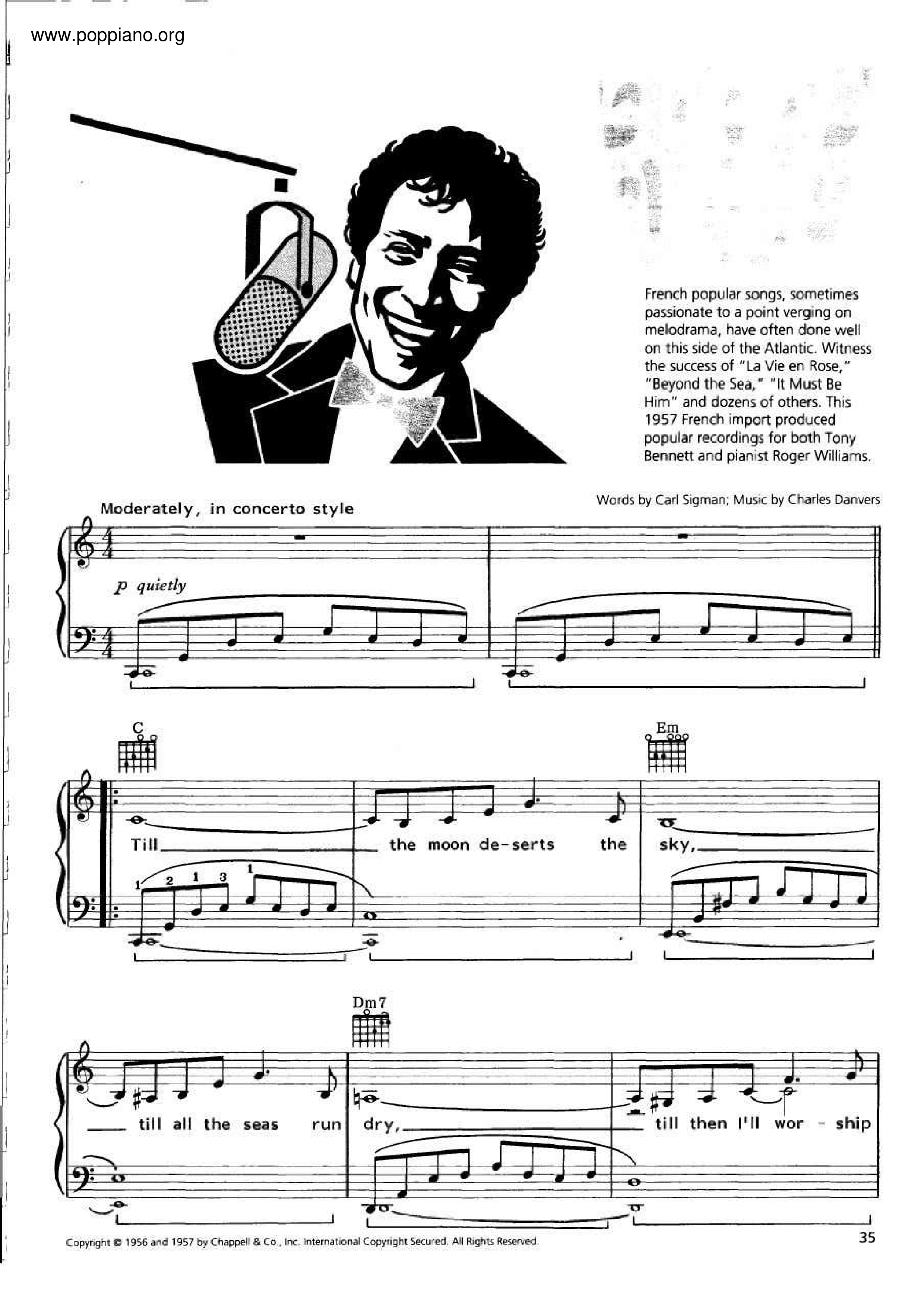 Charles Danvers, Carl Sigman-Till Sheet Music pdf, - Free Score Download ★