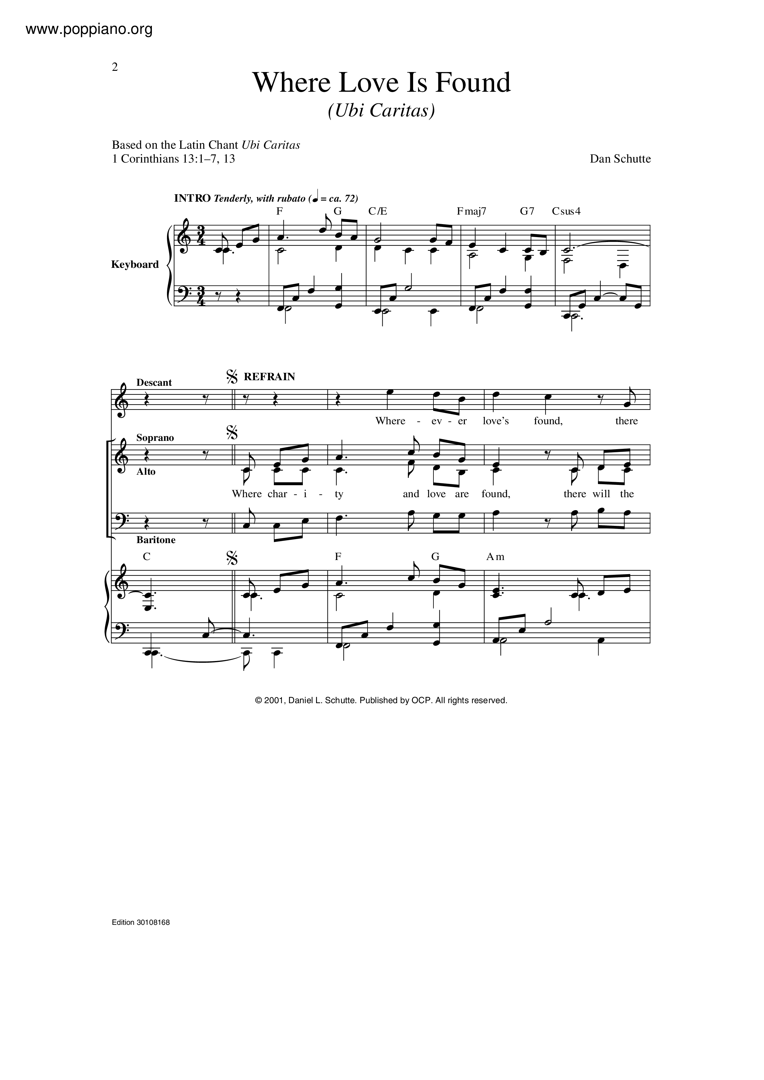 Hymn-Where Love Is Found Sheet Music pdf, - Free Score Download ★