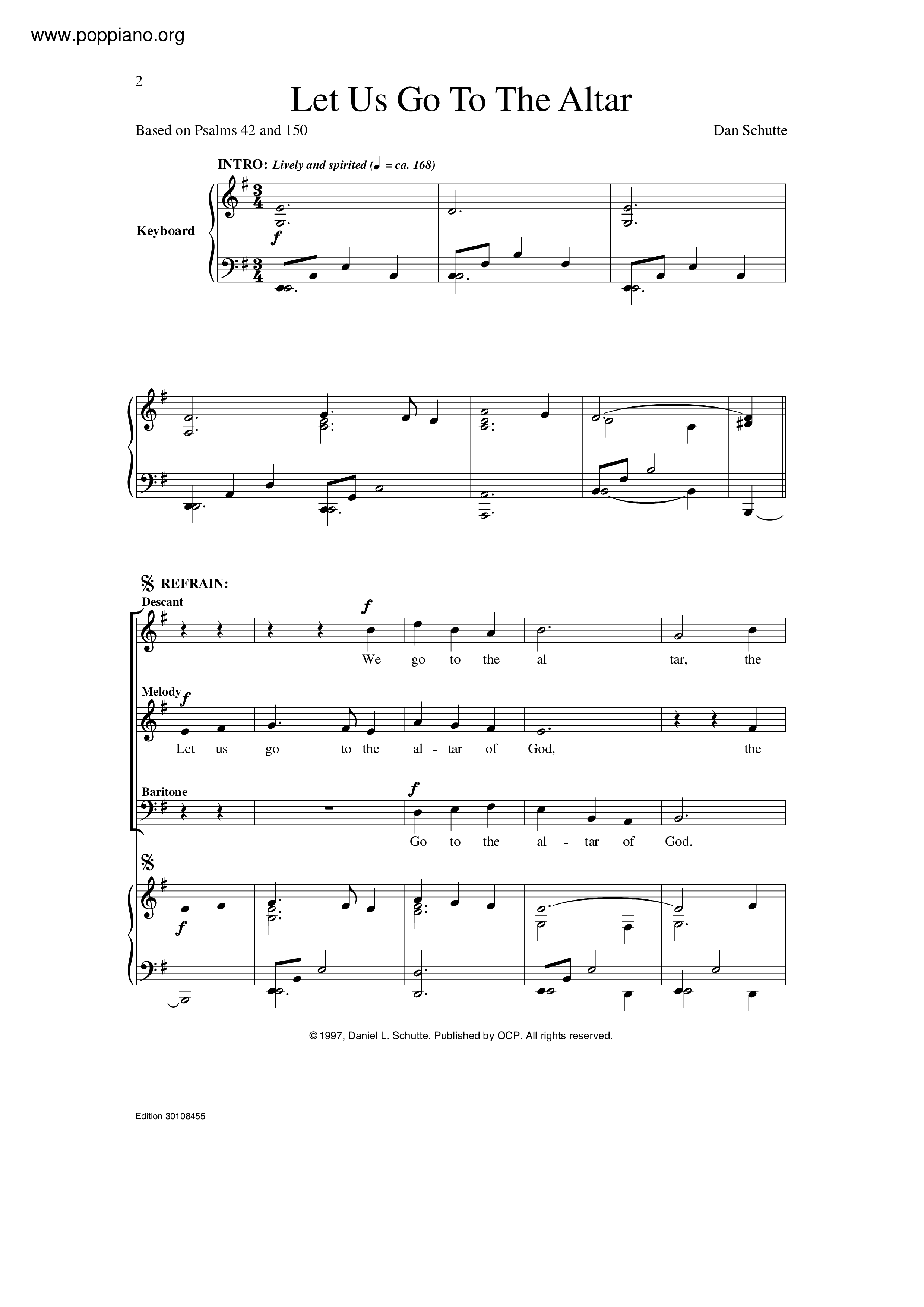 Hymn-Let Us Go To The Altar Sheet Music pdf, - Free Score Download ★