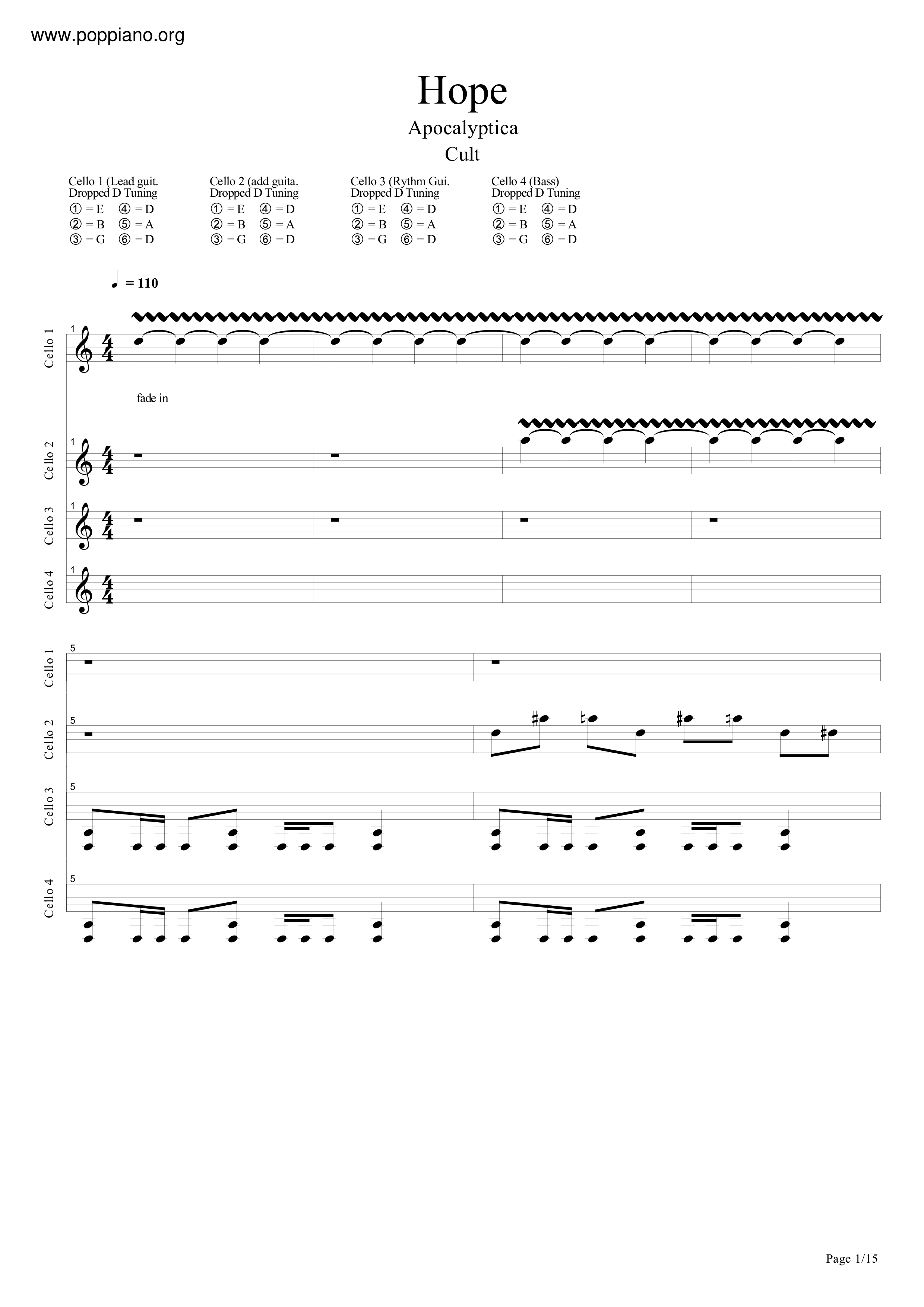 Hope | Sheet Music | Piano Score Free PDF Download | HK Pop Piano Academy