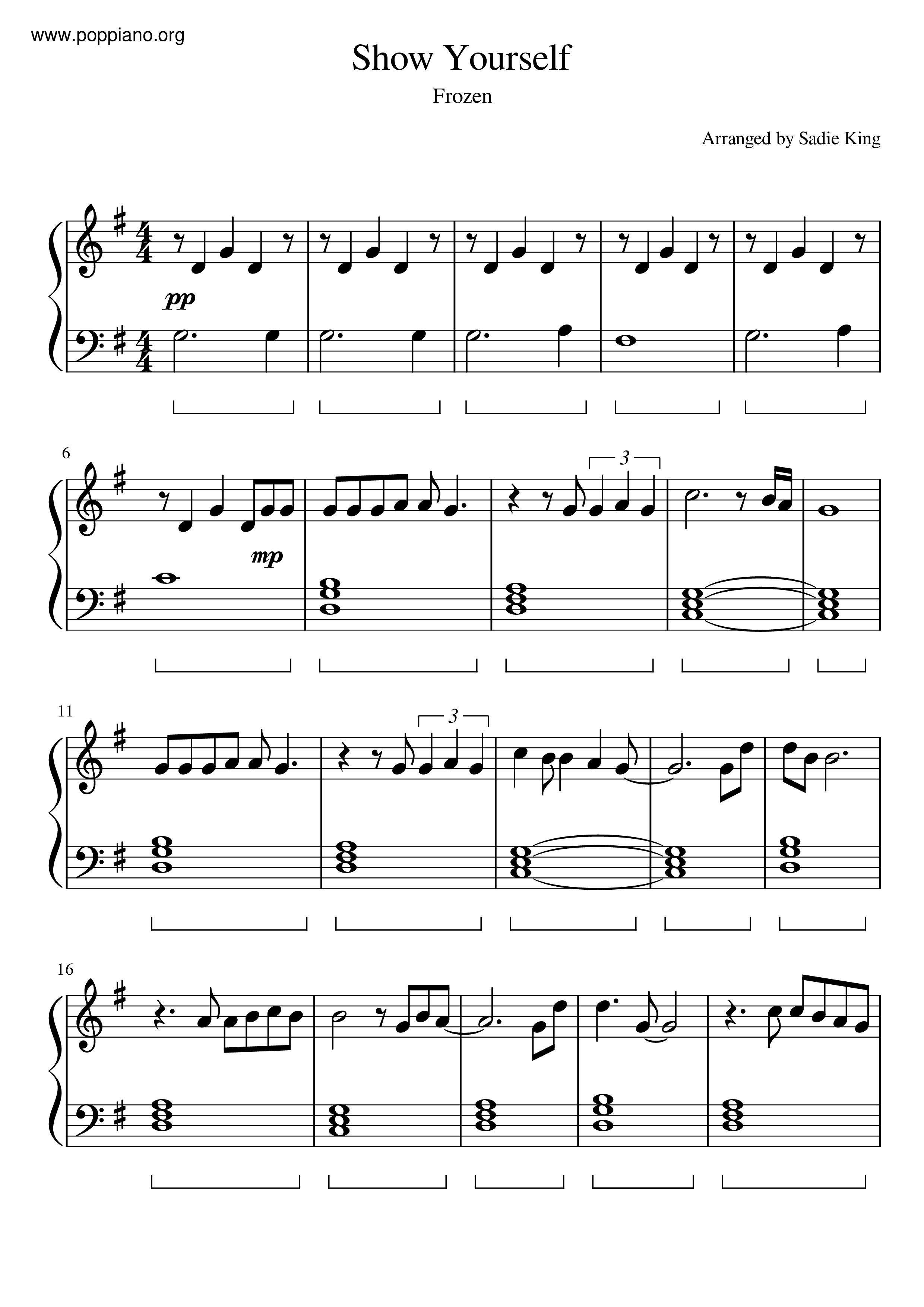 Show Yourself- PDF琴譜免費下載 - 香港流行鋼琴協會 ★