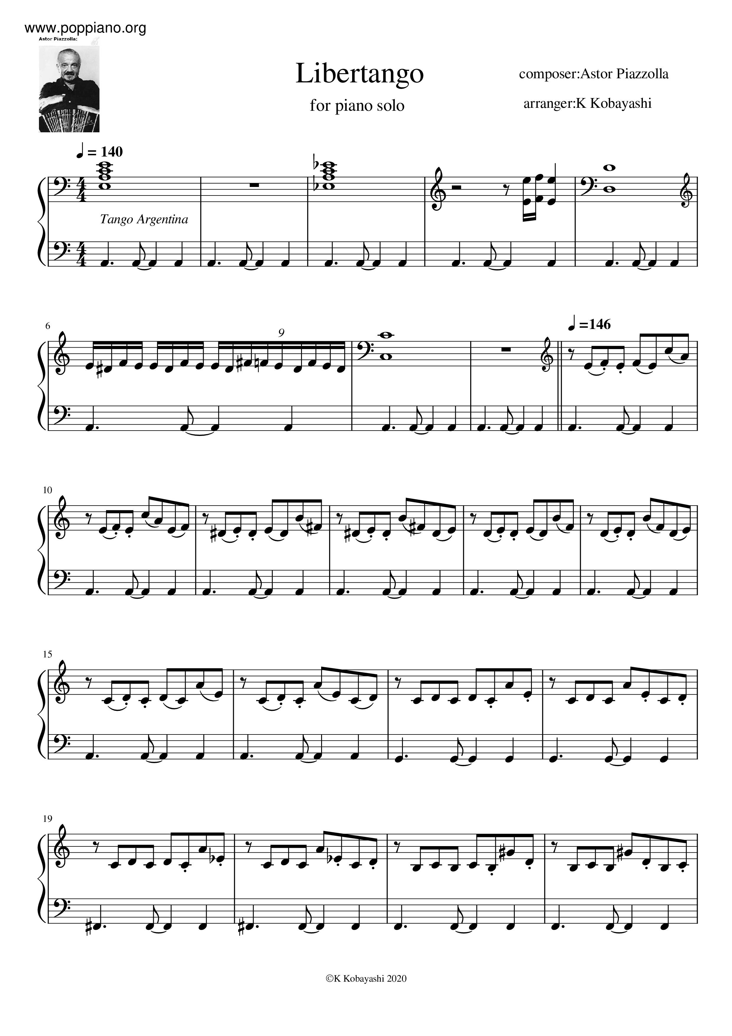 LibertangoAll Versions - Sheet Music / Piano Score Free PDF Download ...