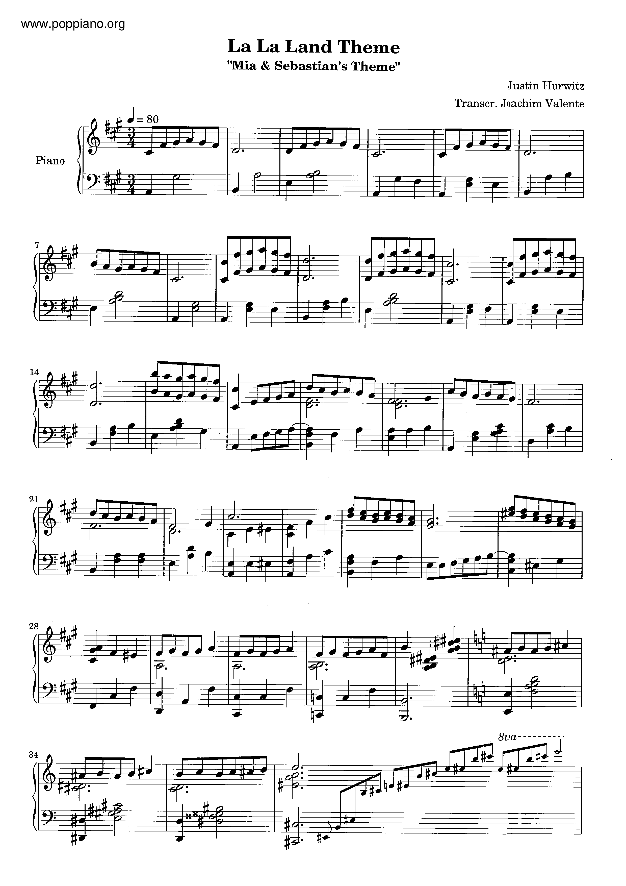 Justin Hurwitz-Late For The Date Sheet Music pdf, - Free Score Download ★