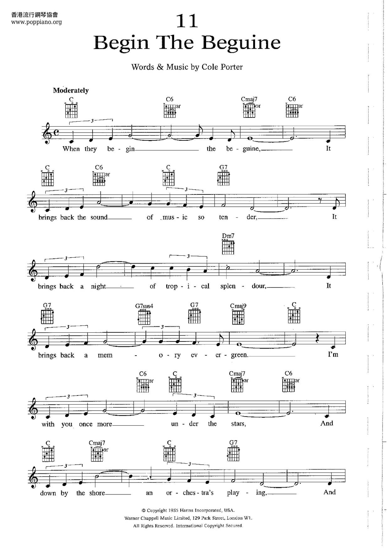 Frank Sinatra-Begin The Beguine Sheet Music pdf, - Free Score Download ★