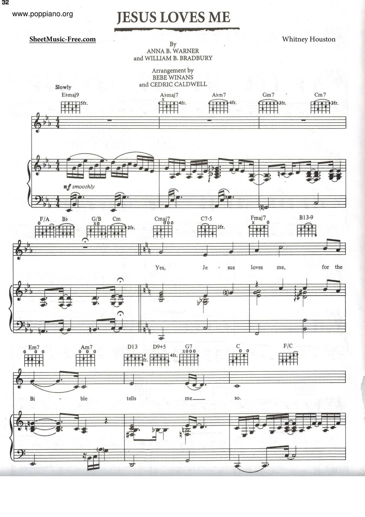 Jesus Loves Me | Sheet Music | Piano Score Free PDF Download | HK Pop ...