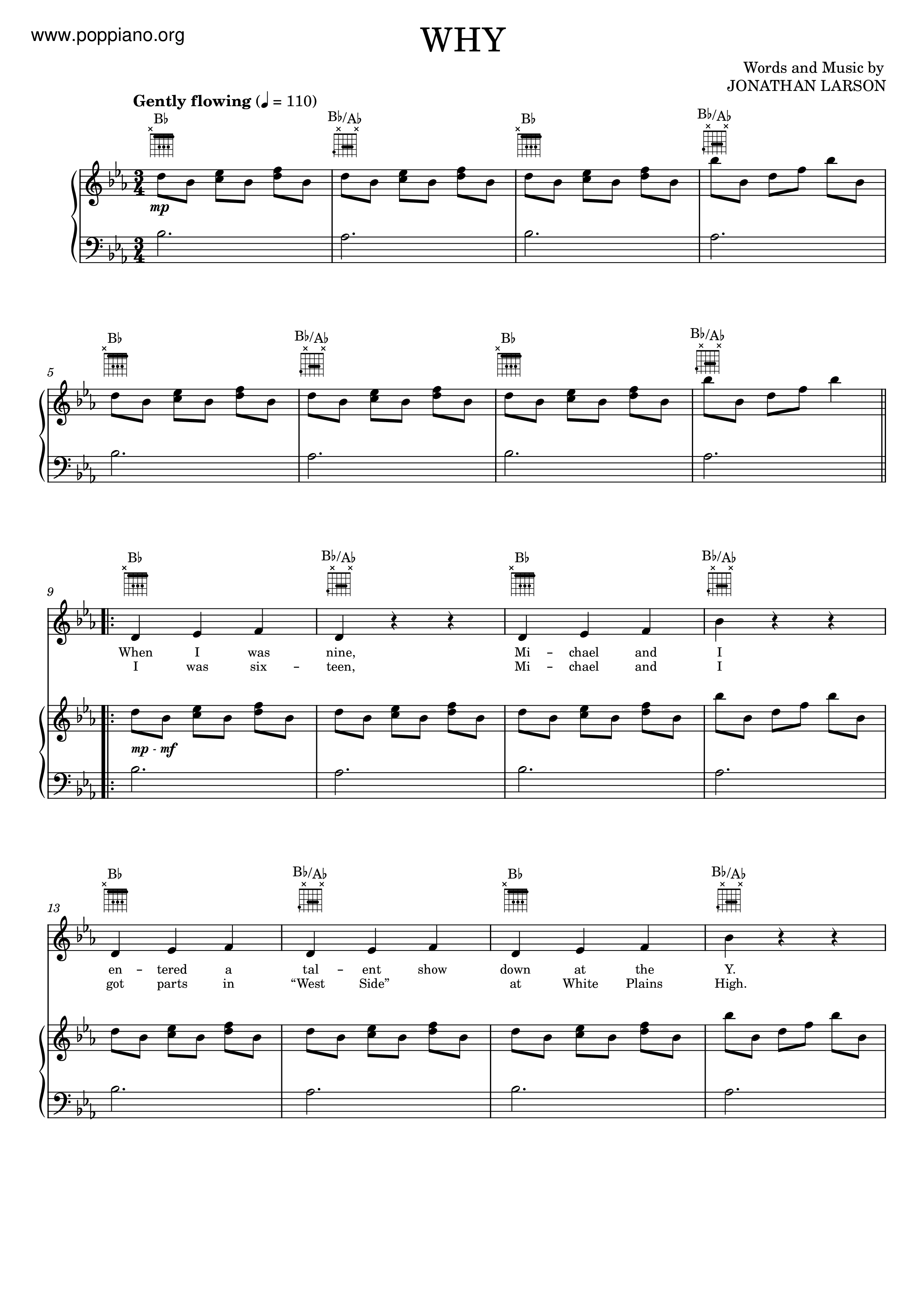 why- PDF無料ピアノ譜 gakufu | 香港ポップピアノ協会 ★