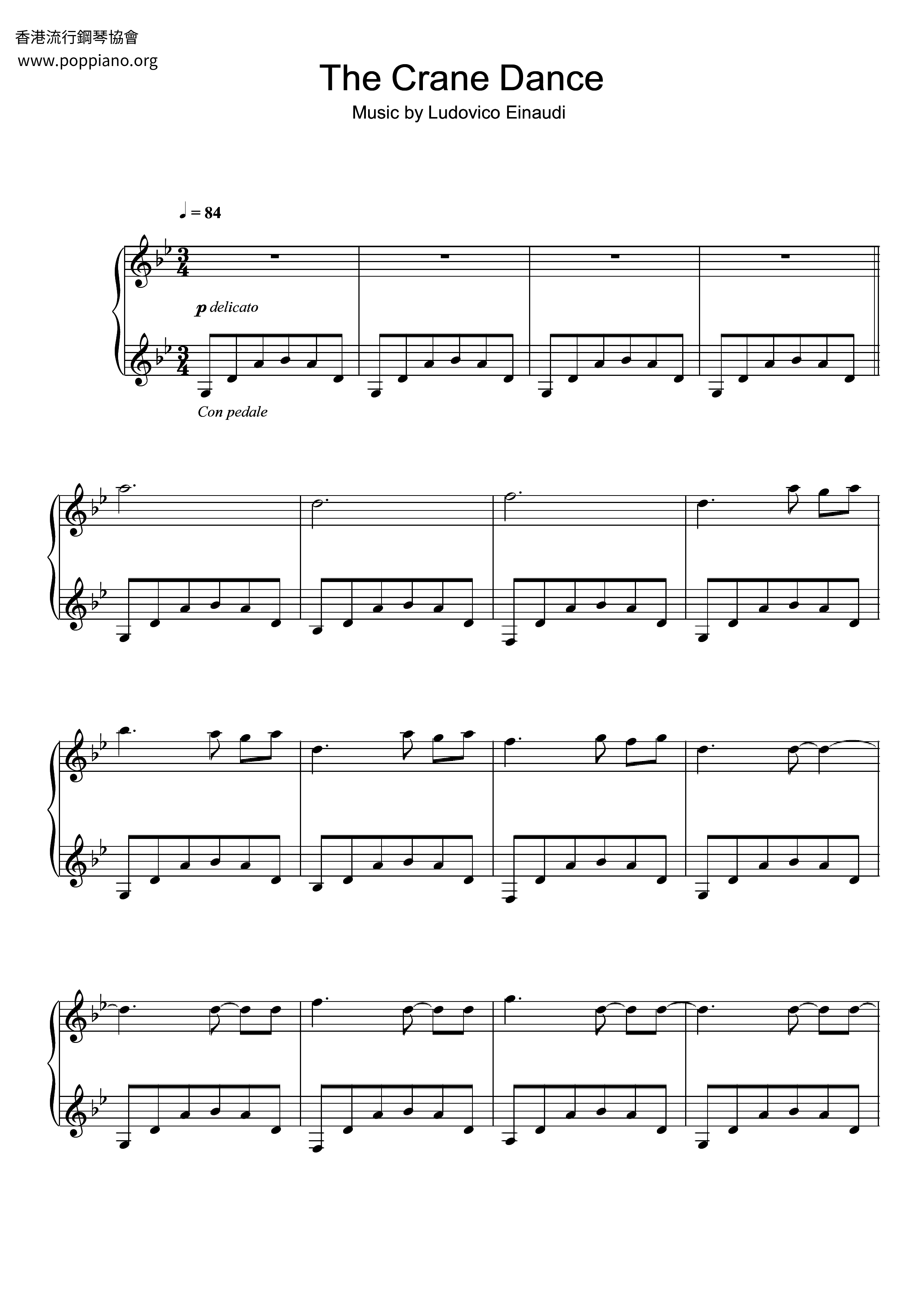 Hymn-The Crane Dance Sheet Music pdf, - Free Score Download ★