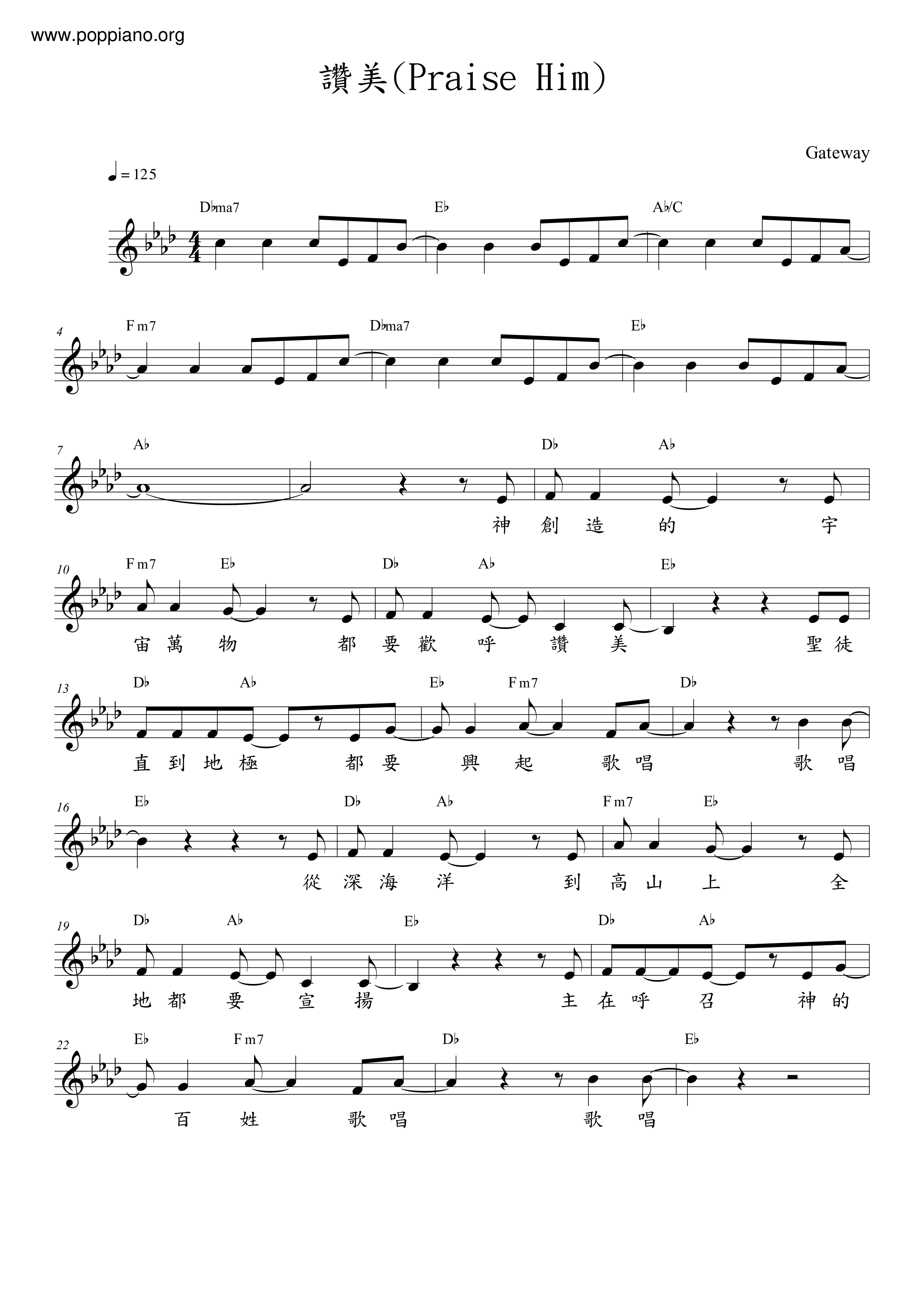 Hymn-Praise Sheet Music pdf, - Free Score Download ★