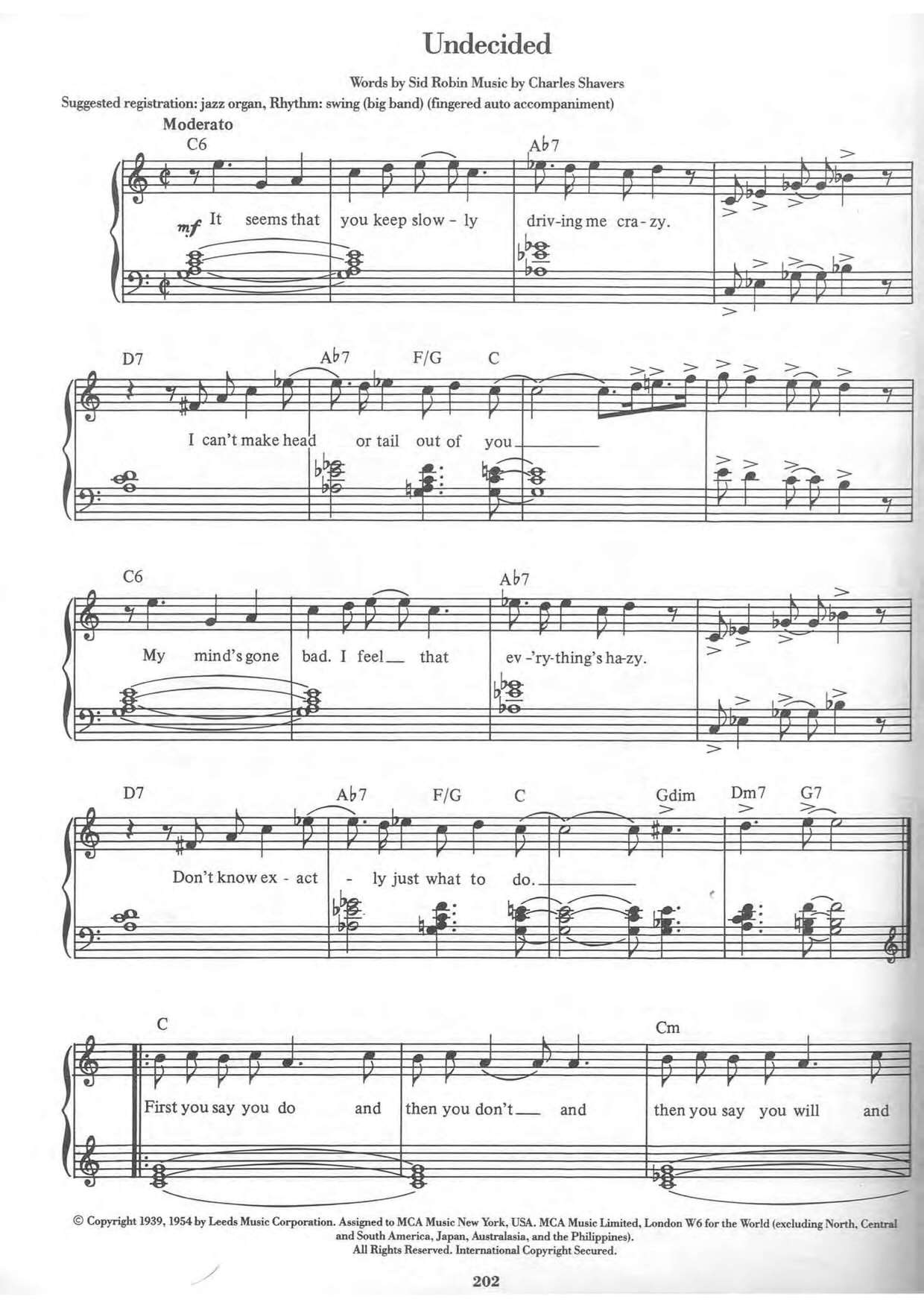 Various Artists-Undecided Sheet Music pdf, - Free Score Download ★