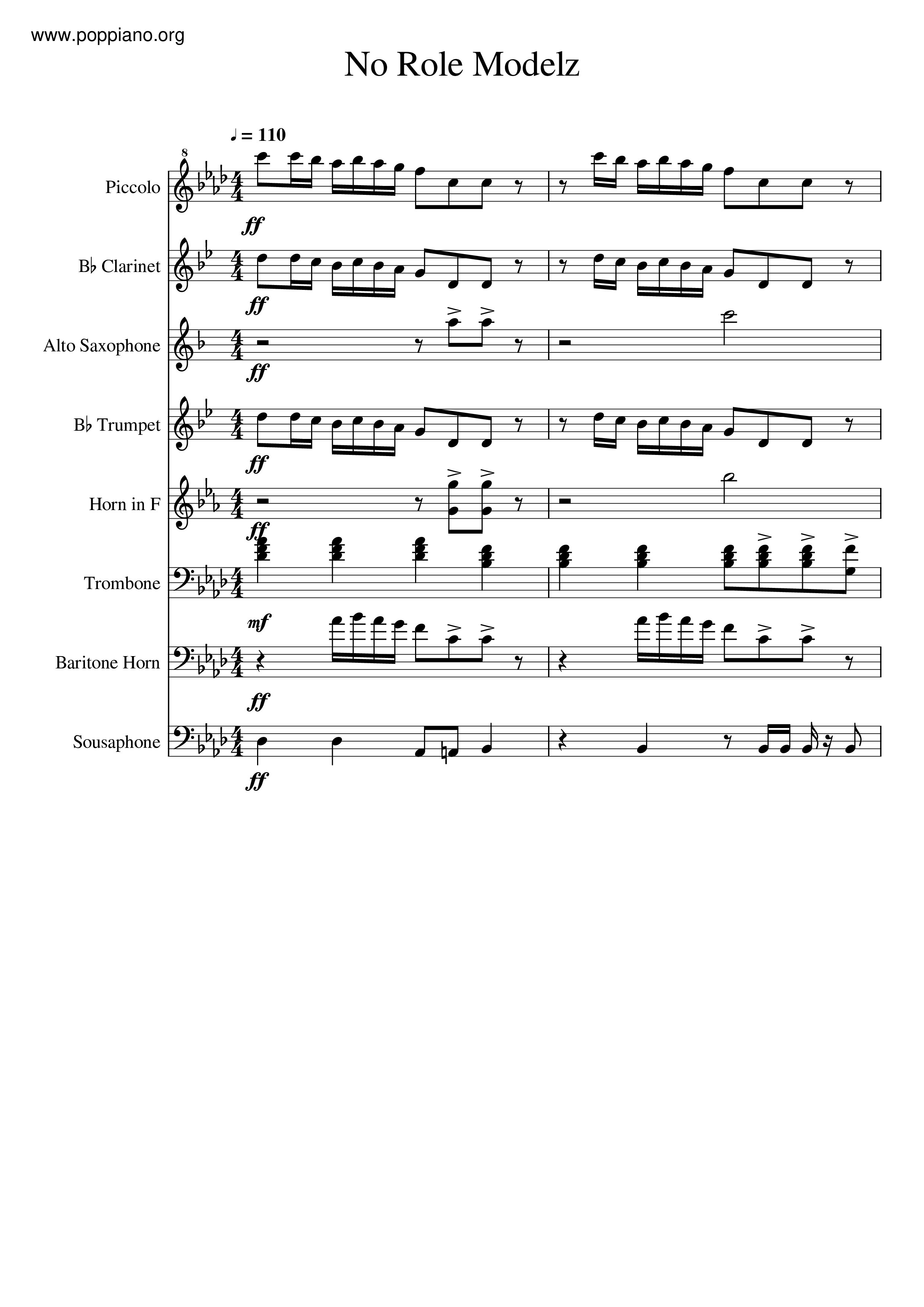 ★J. Cole - No Role Modelz ピアノ譜pdf- 香港ポップピアノ協会 無料PDF楽譜ダウンロード gakufu