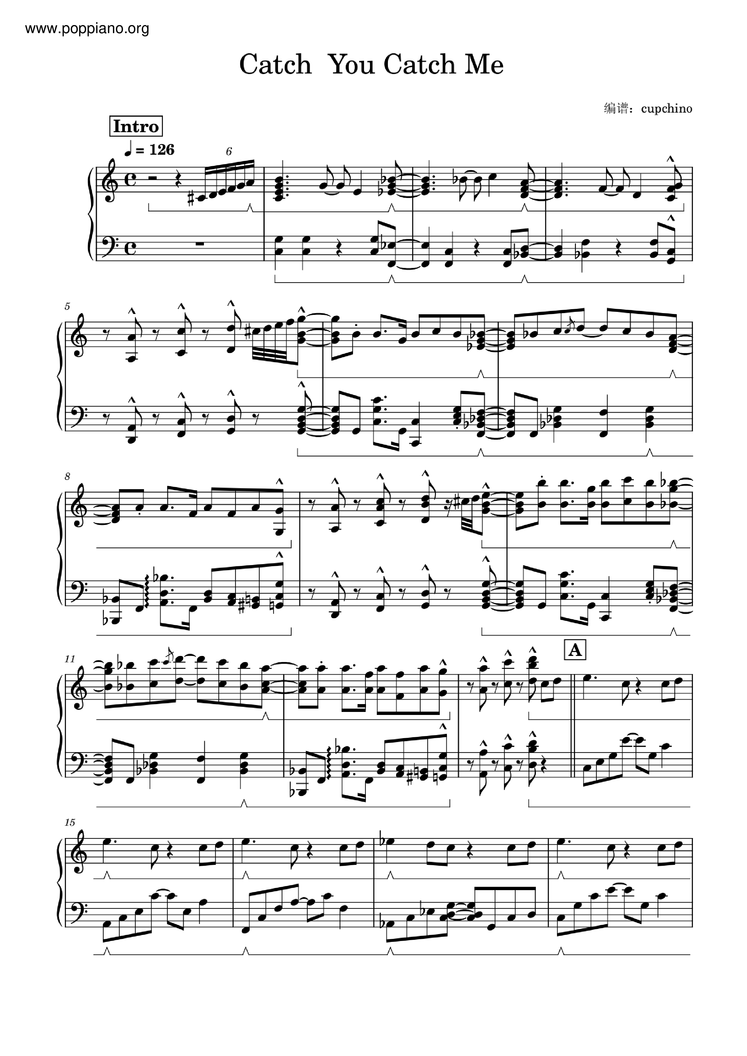 Catch You Catch Me Sheet Music Pdf Free Score Download catch-you-catch-me-sheet-music-pdf-free-score-download