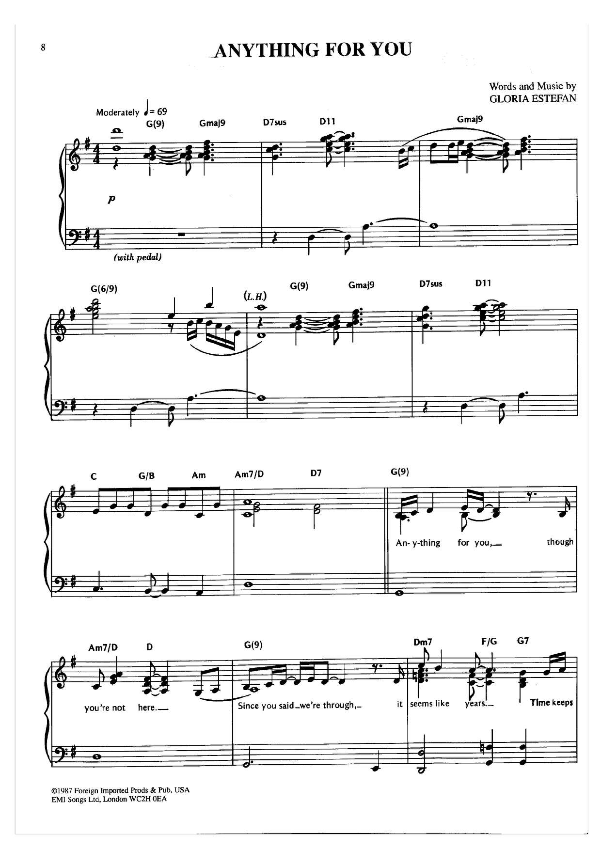 Various Artists-Anything For You 琴譜pdf-香港流行鋼琴協會琴譜下載 ★