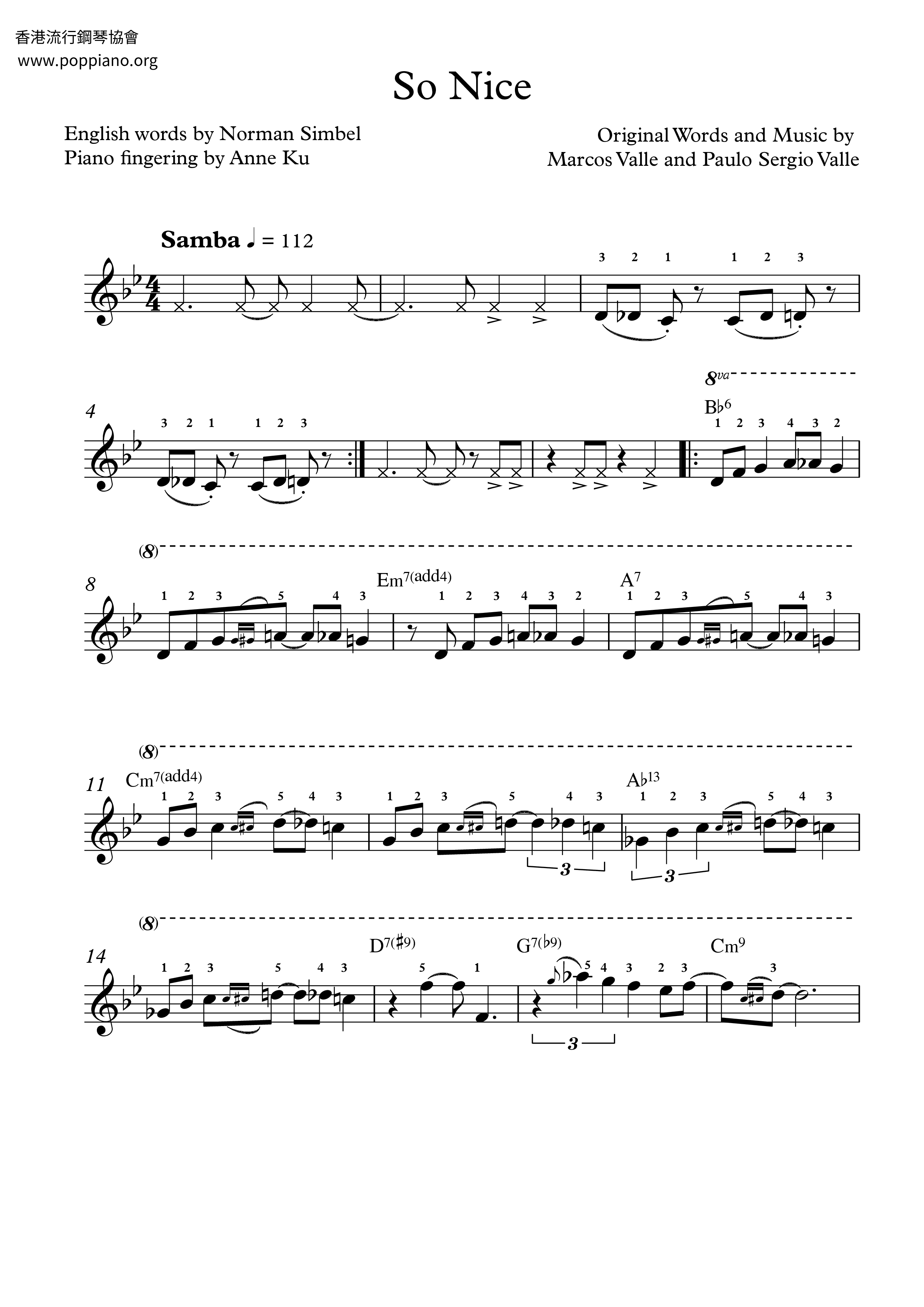 Diana Krall-So Nice Sheet Music pdf, - Free Score Download ★