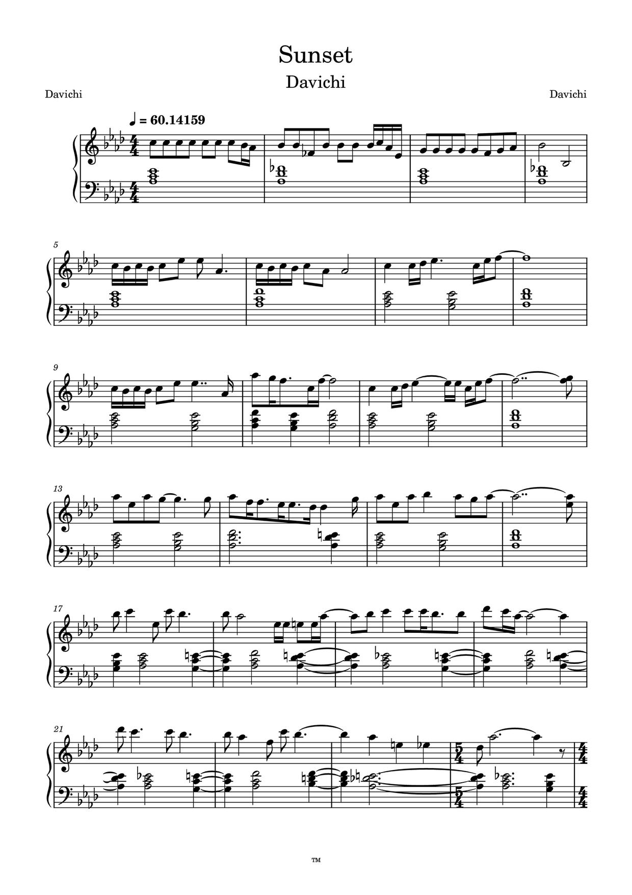 Korean drama-Sunset Sheet Music pdf, - Free Score Download ★