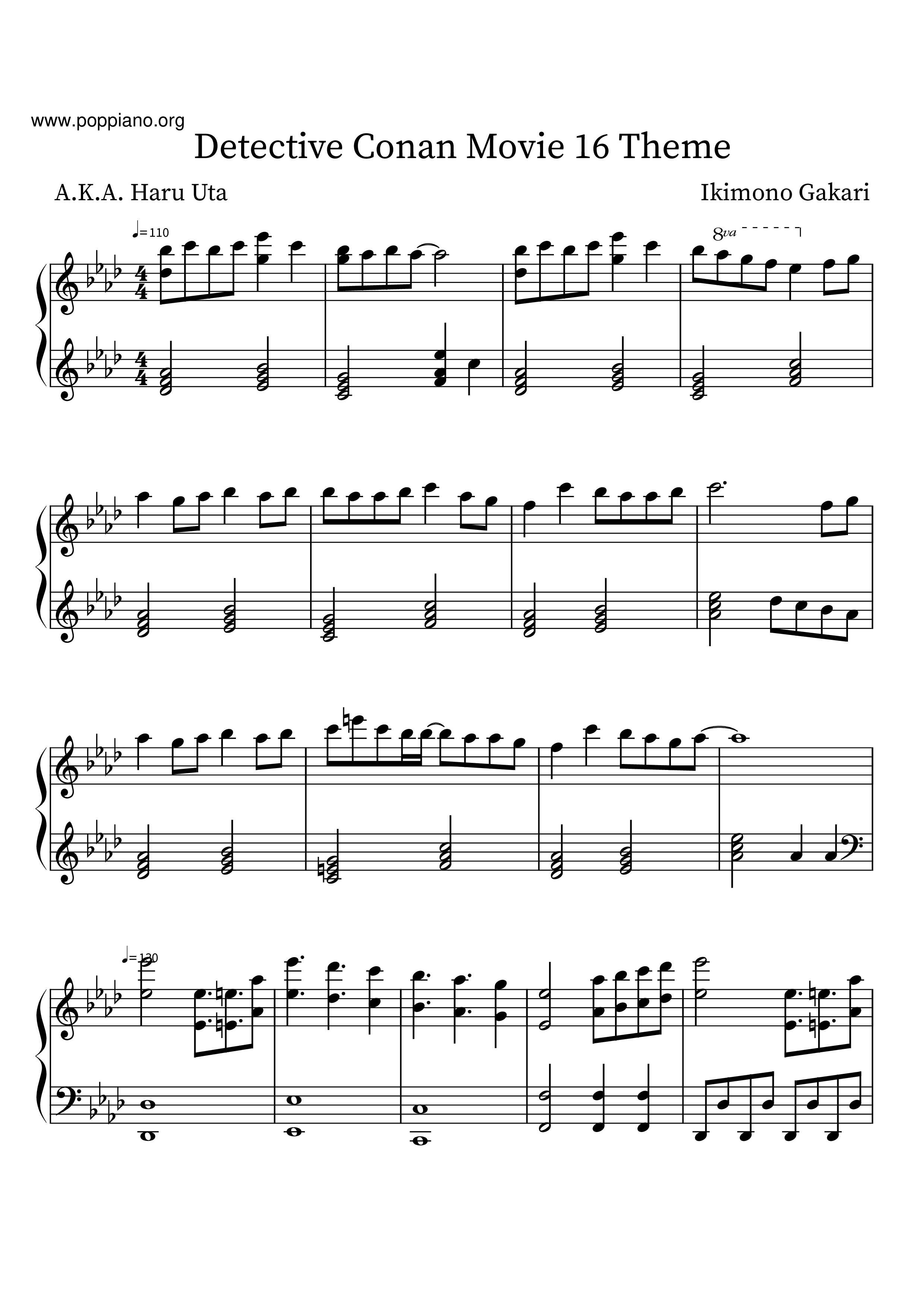 Case Closed-Detective Conan Movie 16 Sheet Music pdf, - Free Score ...